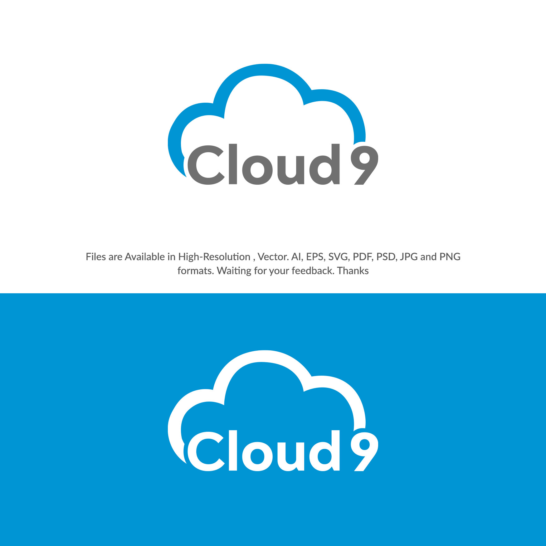 Modern, Bold Logo Design for Cloud 9 (or) Cloud Nine by sabbir049 ...