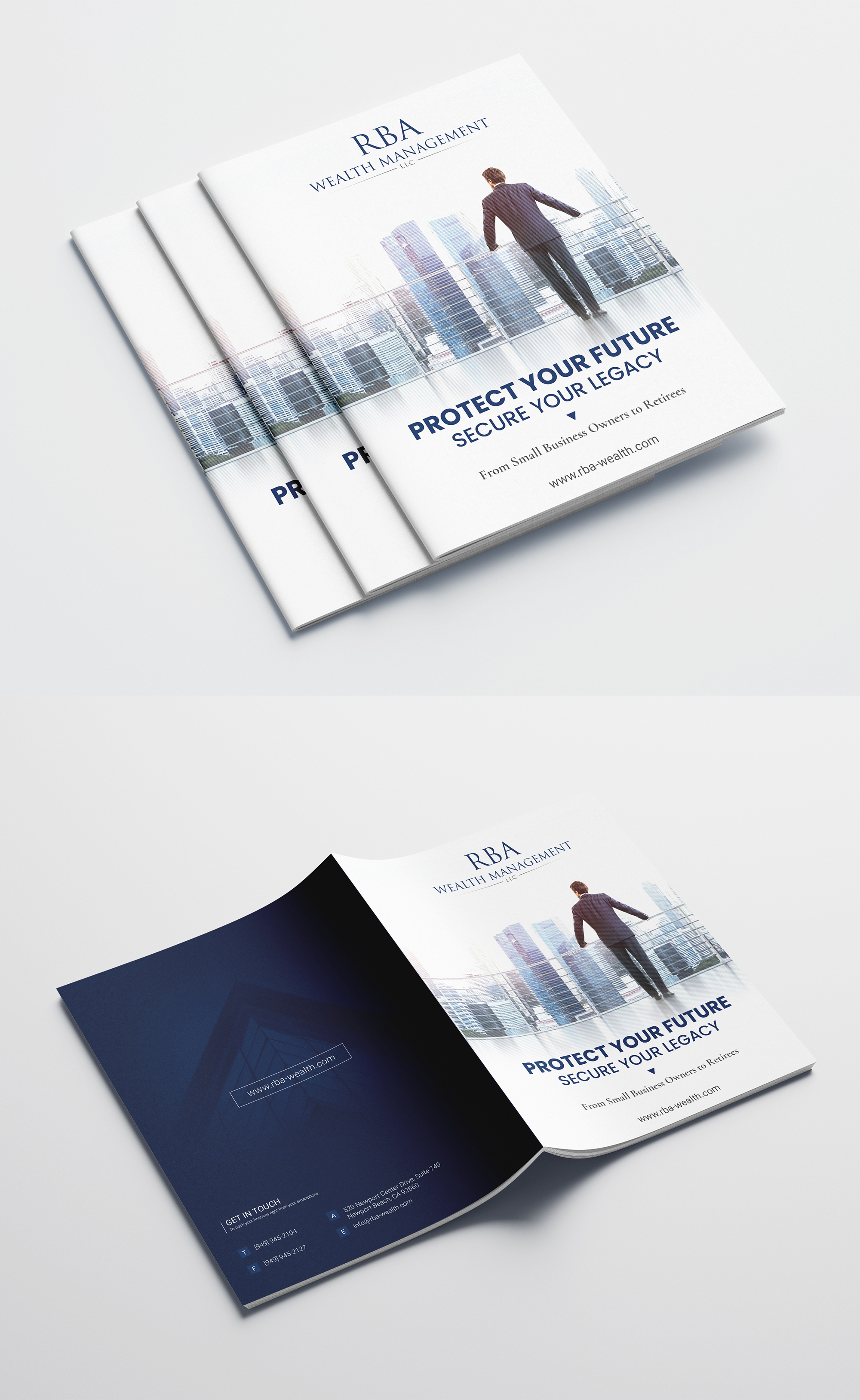 Upmarket, Serious, Wealth Management Flyer Design for a Company by ART ...
