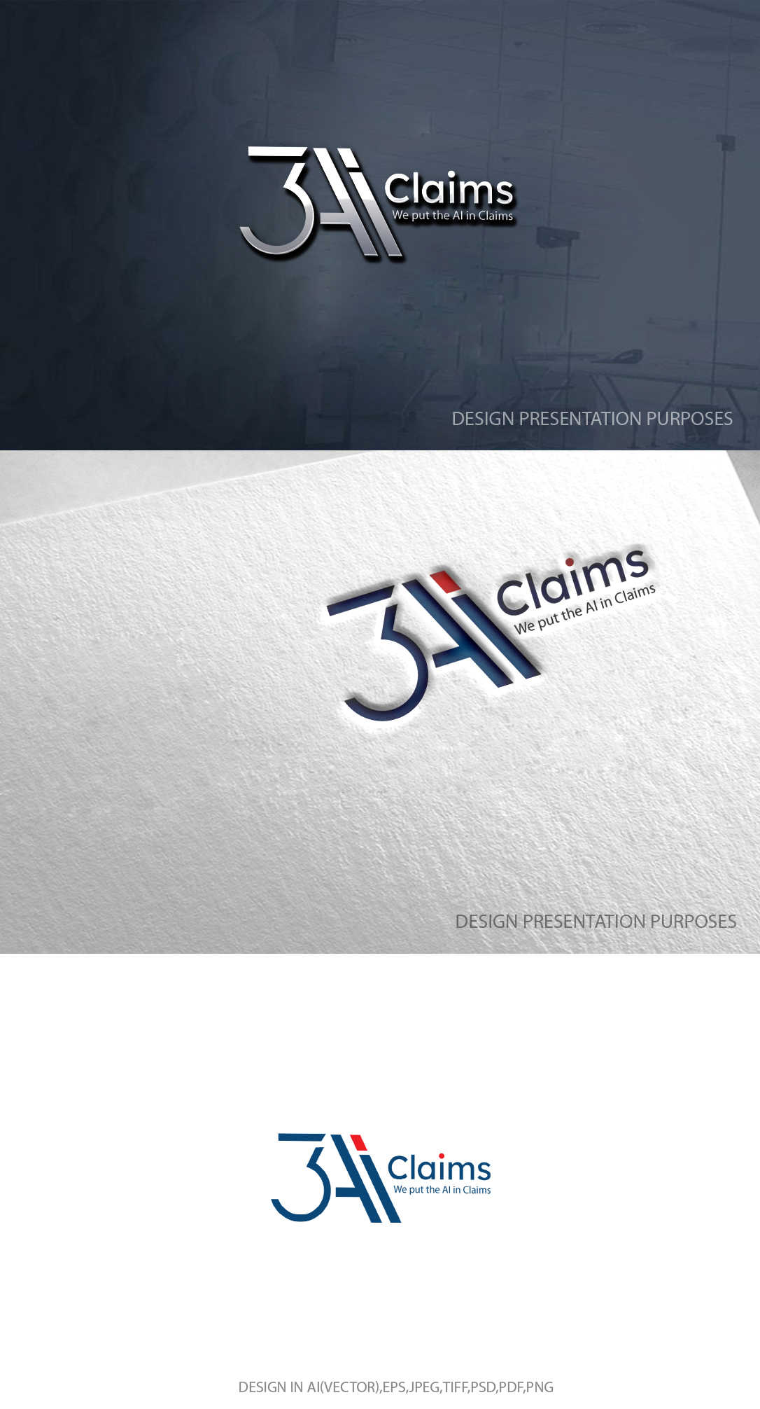 Modern, Feminine, Insurance Claims Logo Design for 3AI Claims - Tag ...