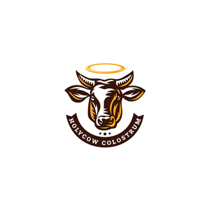 Elegant, Playful Logo Design for I would like a cows face with a halo ...