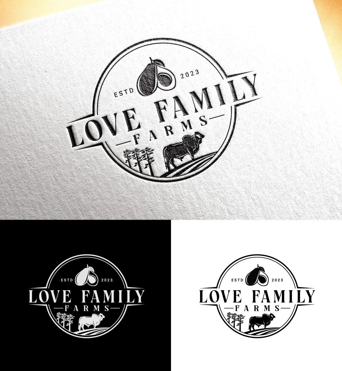 Elegant, Playful, farming Logo Design for Love Family Farms by Dot ...