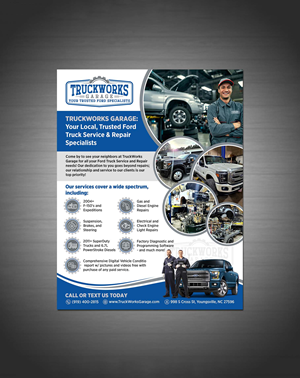 Advertising flyer for Auto Repair shop | 22 Flyer Designs for ...