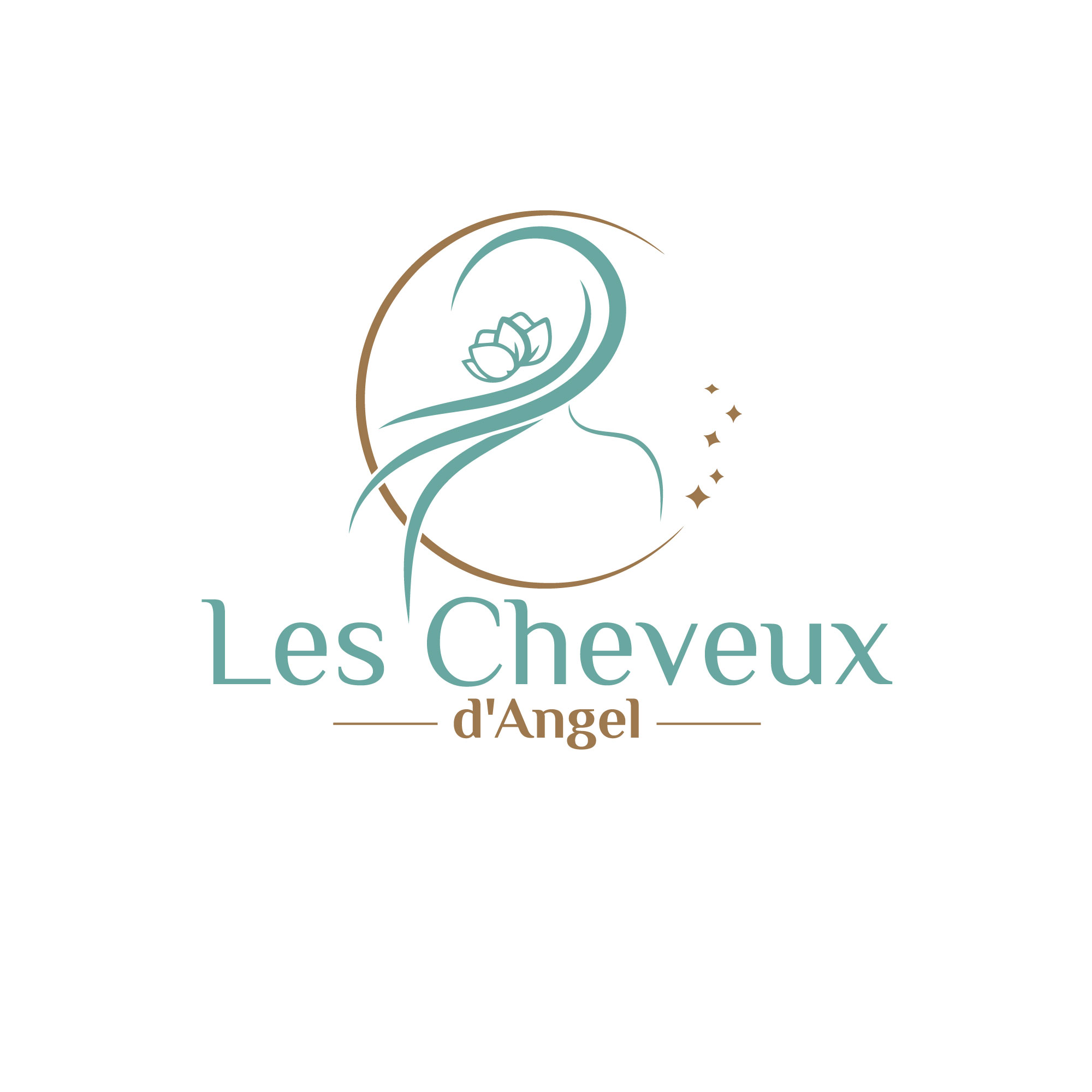 Modern, Upmarket, coiffure Logo Design for Les Cheveux d'Angel by MD ...