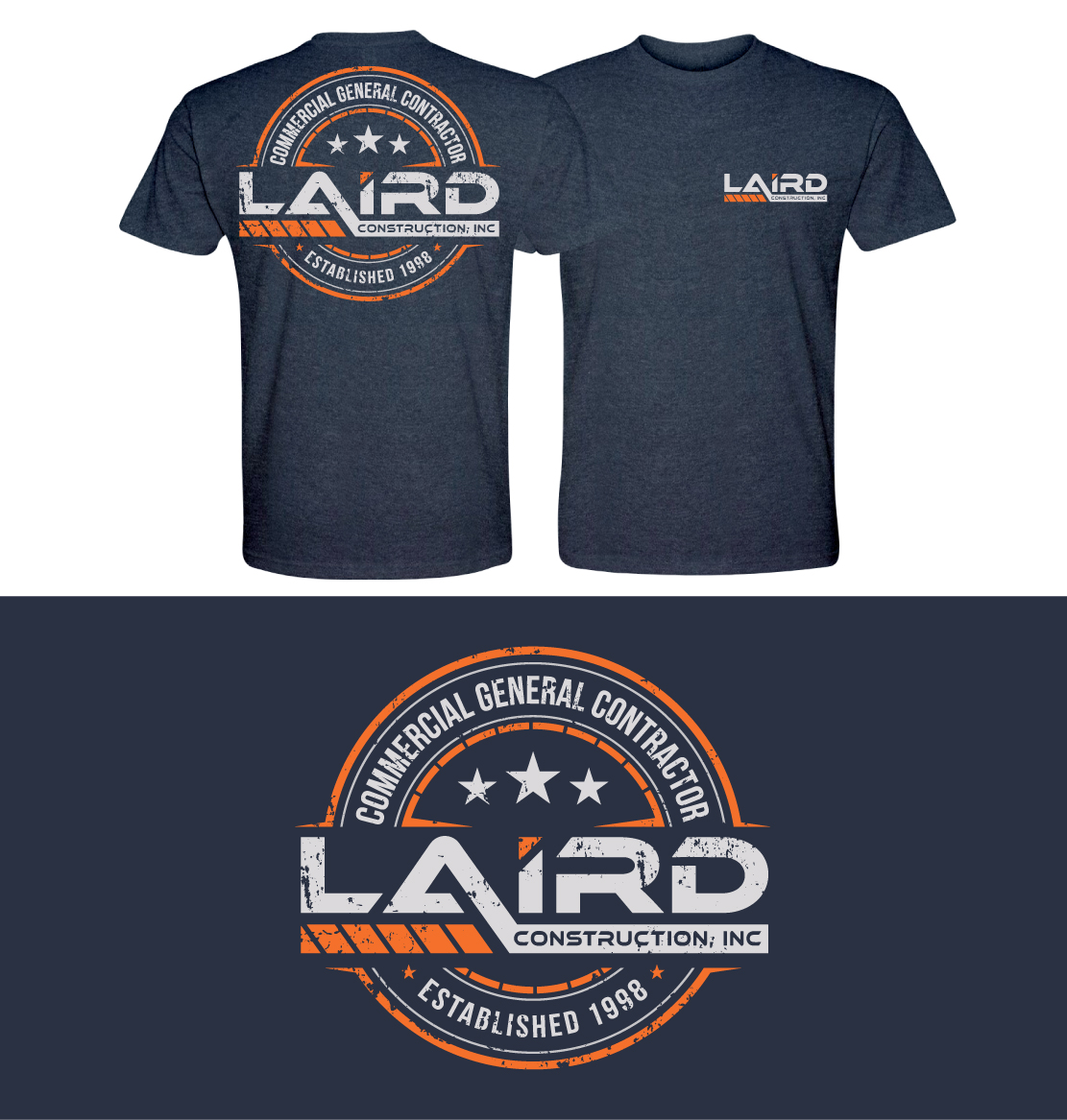 Masculine, Bold, Construction T-shirt Design for Laird Construction ...