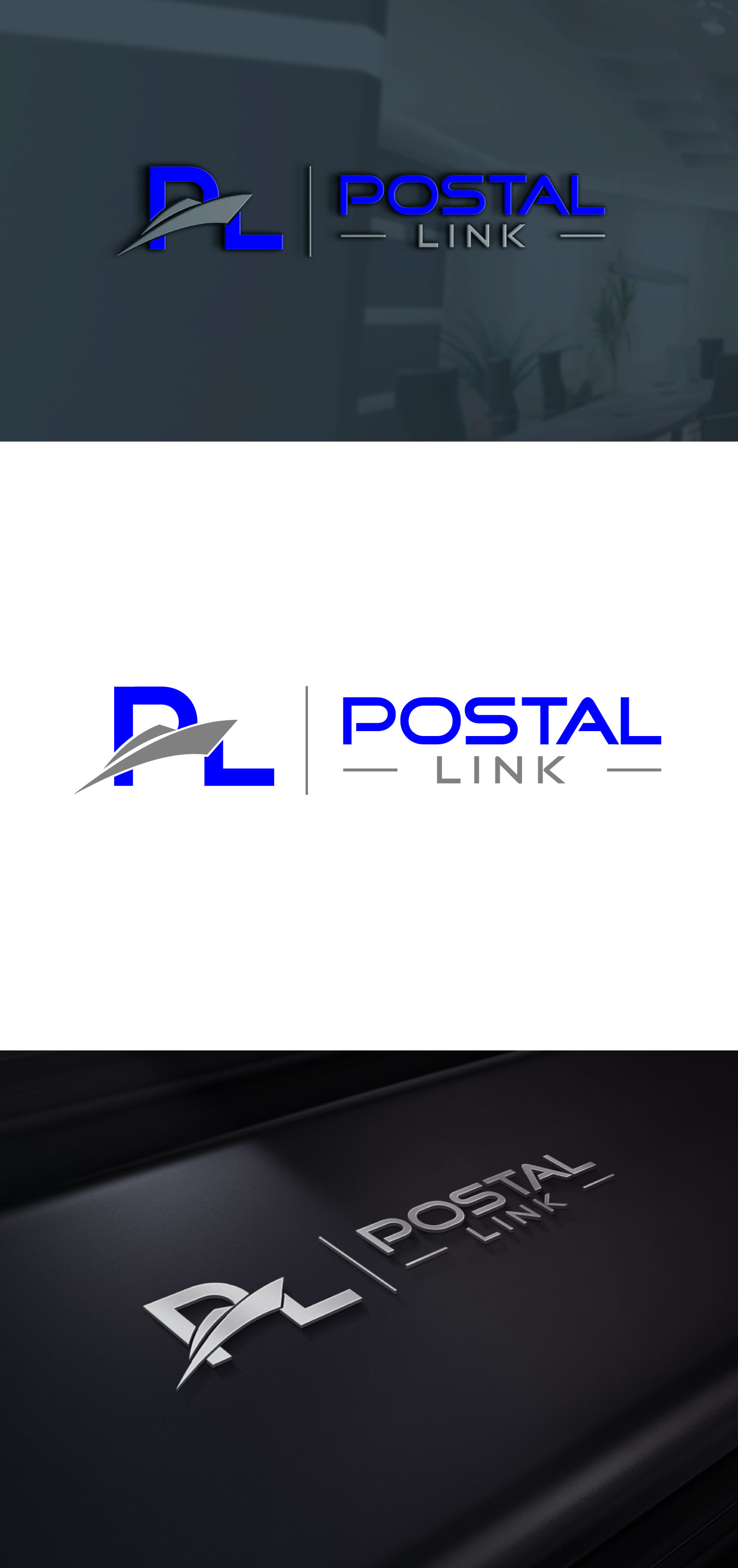 Serious, Modern, Shipping and Packing Logo Design for Postal Link by ...