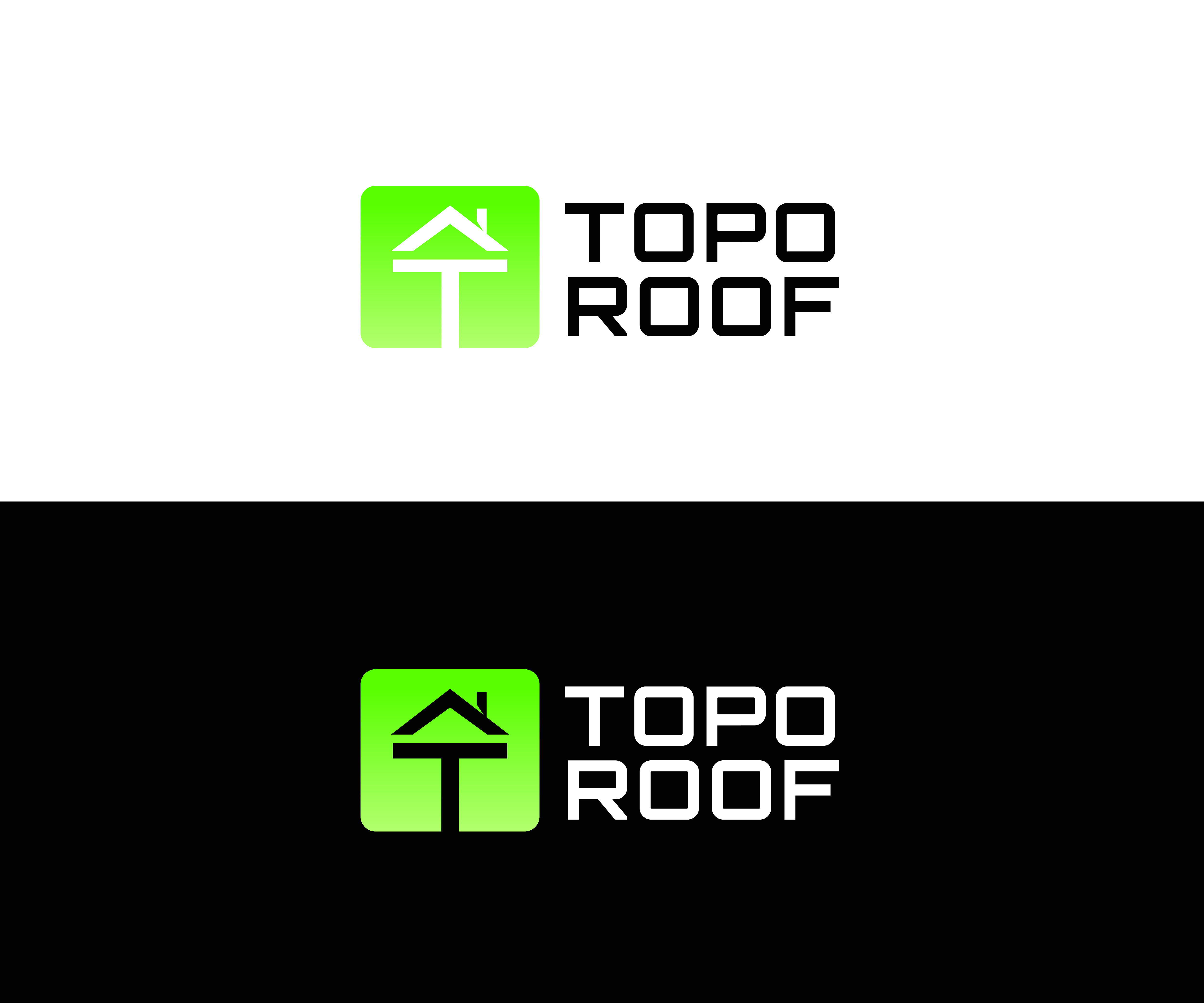 Modern, Professional, Construction Logo Design for TOPO ROOF by James J ...