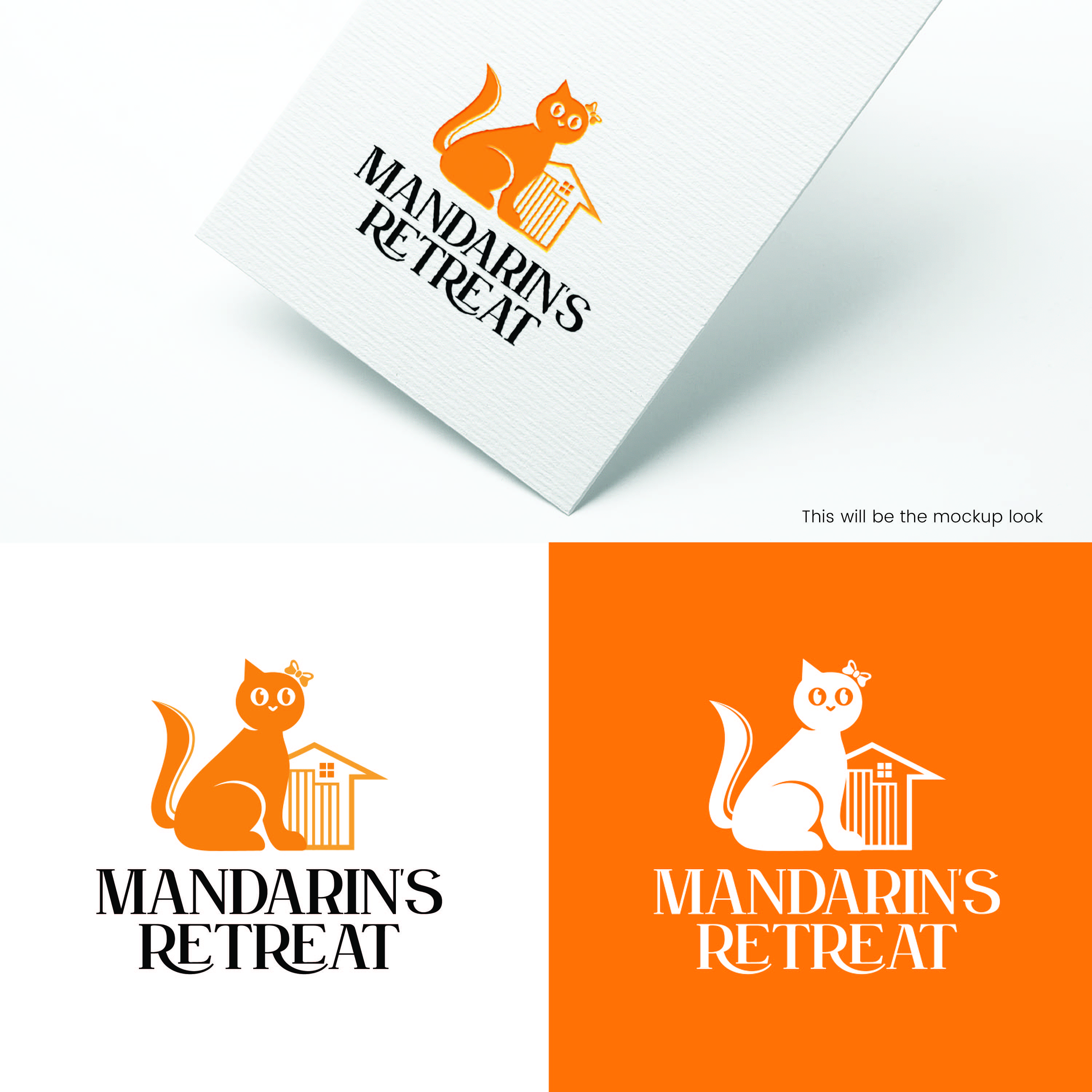 Playful, Personable, Animal Rescue Logo Design for Mandarin's Retreat ...