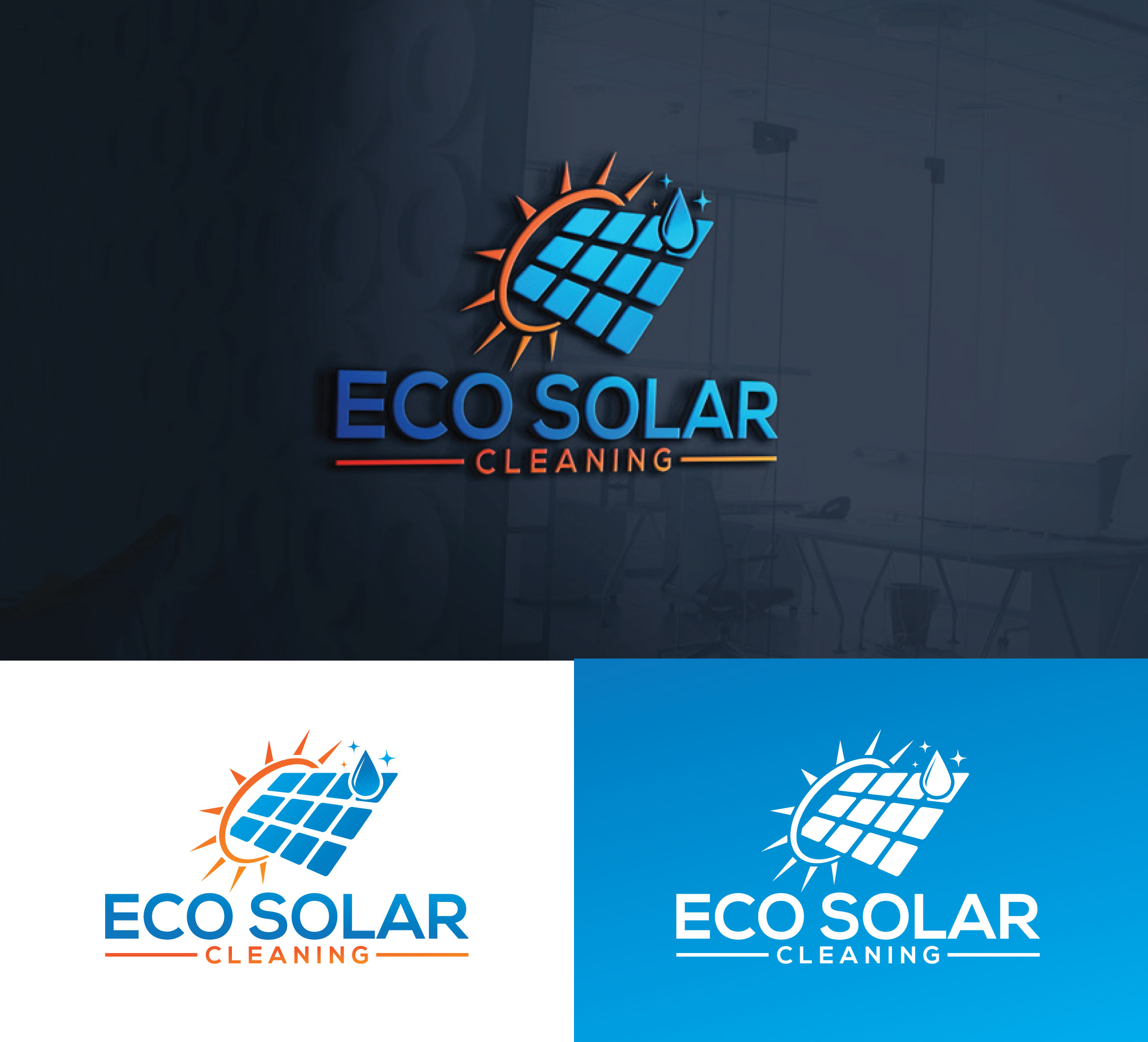 Logo Design for Eco Solar Cleaning by Roxxx | Design #31343987