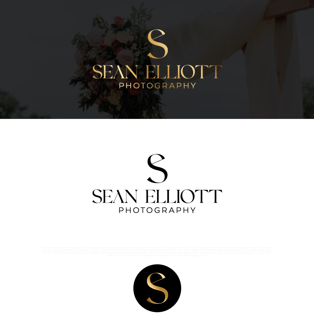 Elegant, Upmarket, wedding photography Logo Design for SEAN ELLIOTT ...