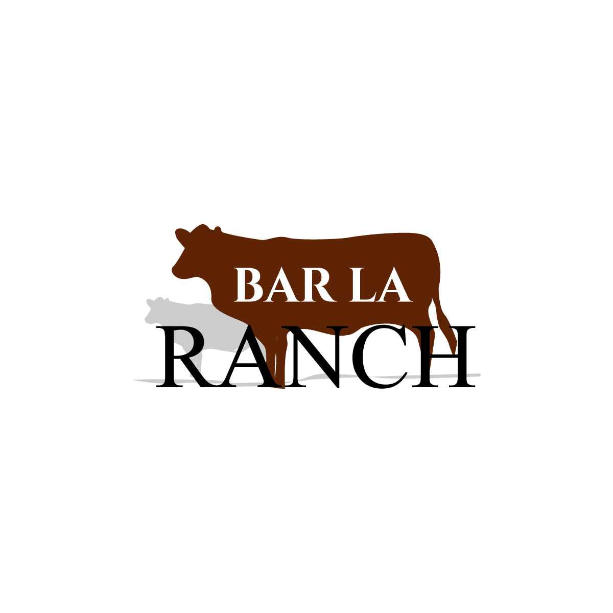 Bold, Masculine, beef cattle Logo Design for BAR LA RANCH by ...