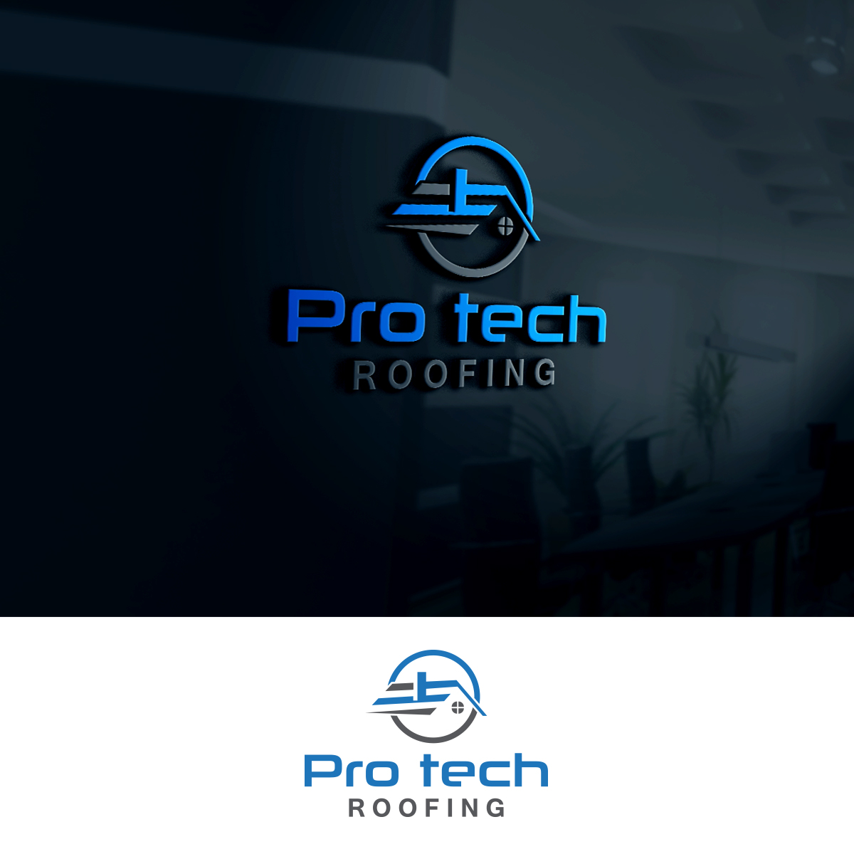 Bold, Serious, Roofing and Contracting Company Logo Design for Pro tech roofing by alikahoon9 ...