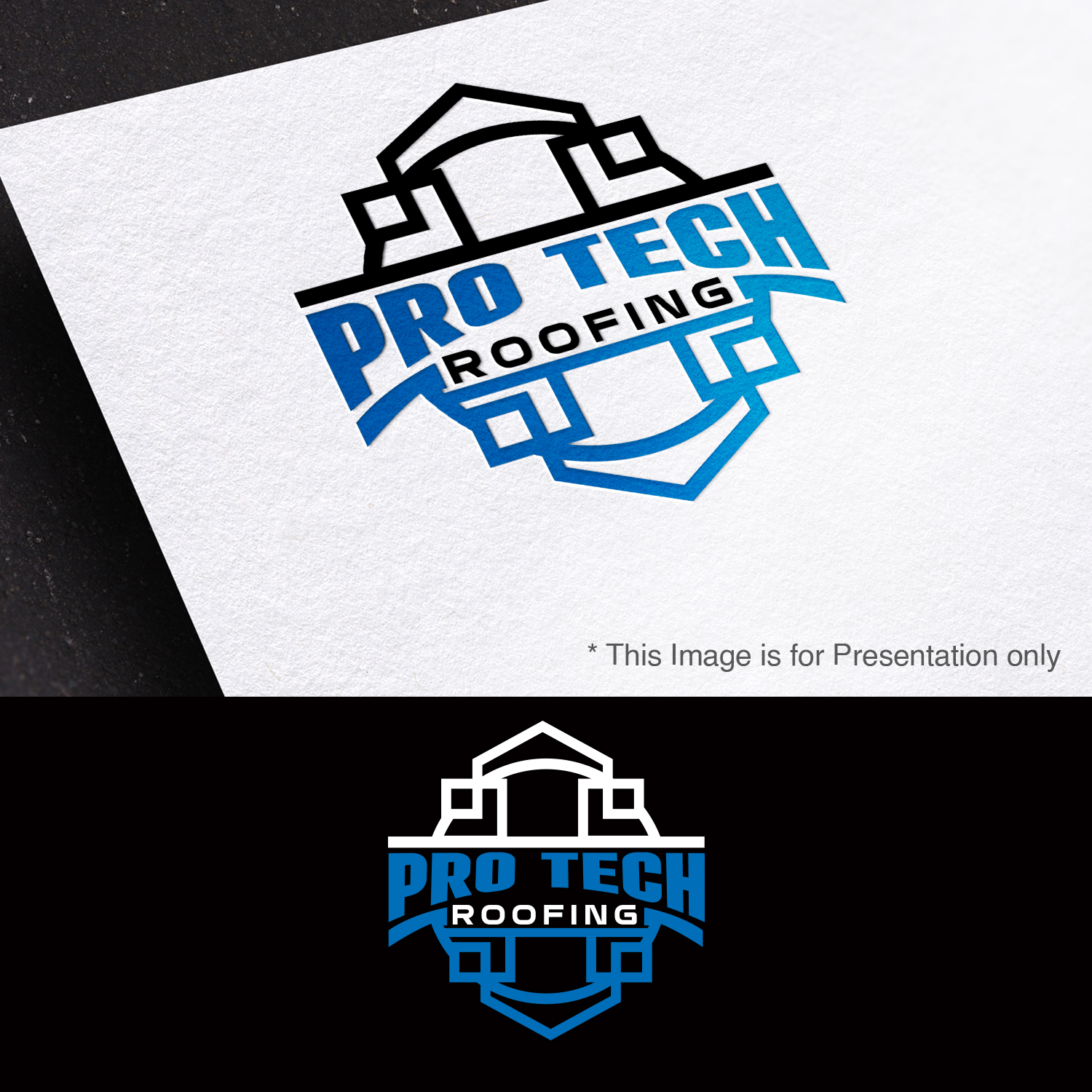 Bold, Serious, Roofing and Contracting Company Logo Design for Pro tech roofing by Ahsan Designs ...
