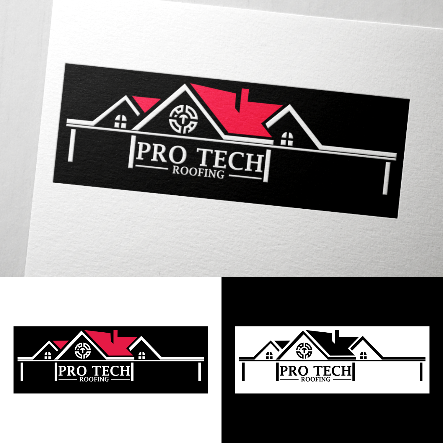 Bold, Serious, Roofing and Contracting Company Logo Design for Pro tech roofing by FLEXO DESIGN ...