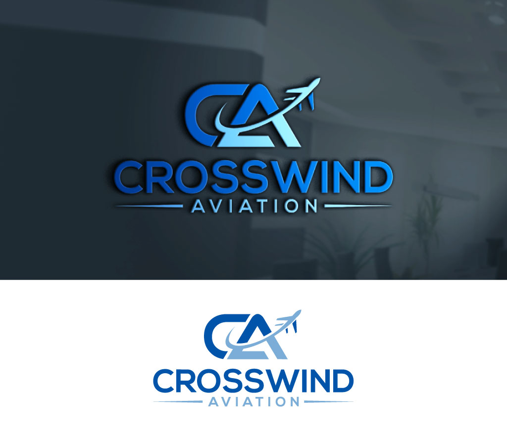 Masculine, Bold, Aviation Logo Design for Crosswind Aviation by AH ...