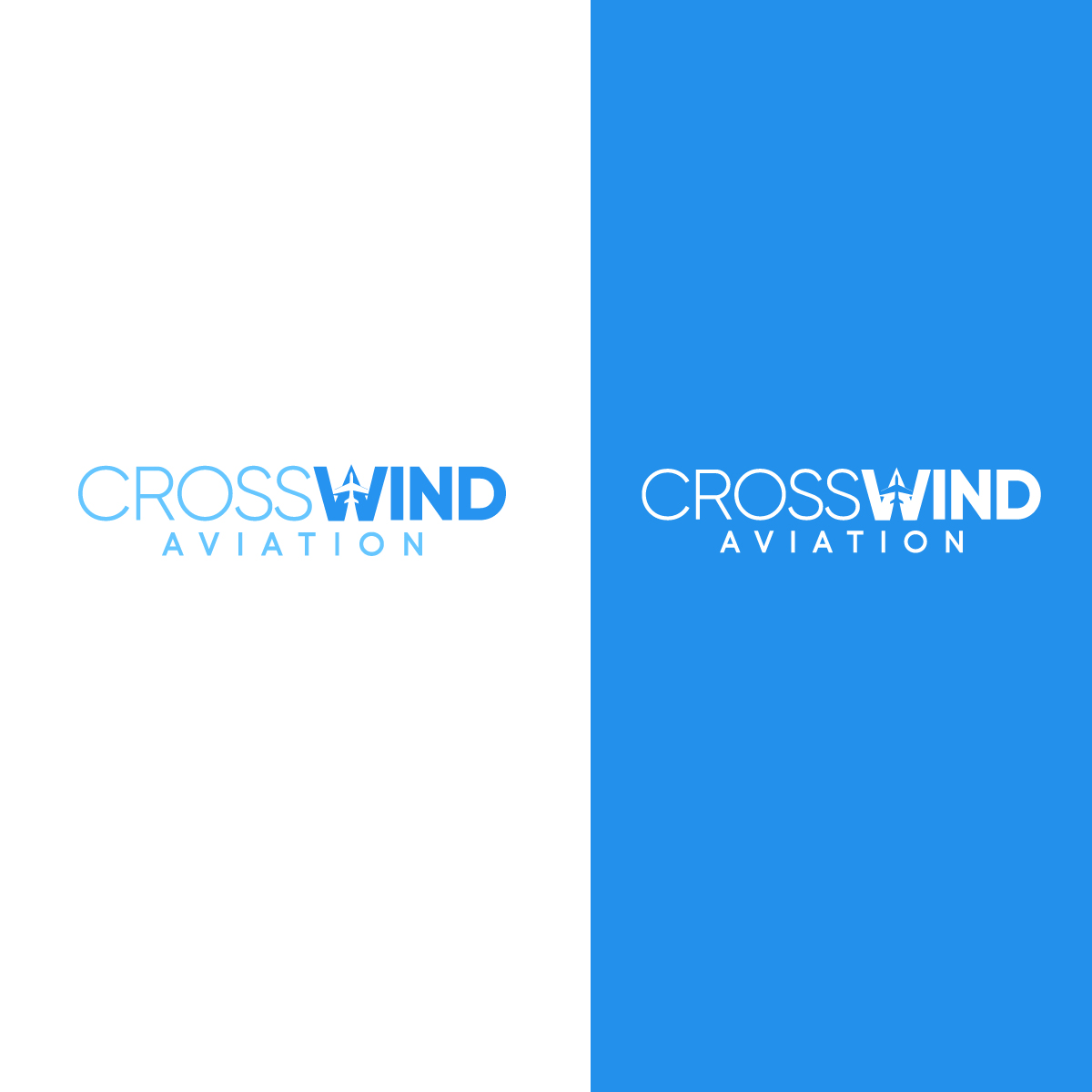 Masculine, Bold, Aviation Logo Design for Crosswind Aviation by samcryo ...