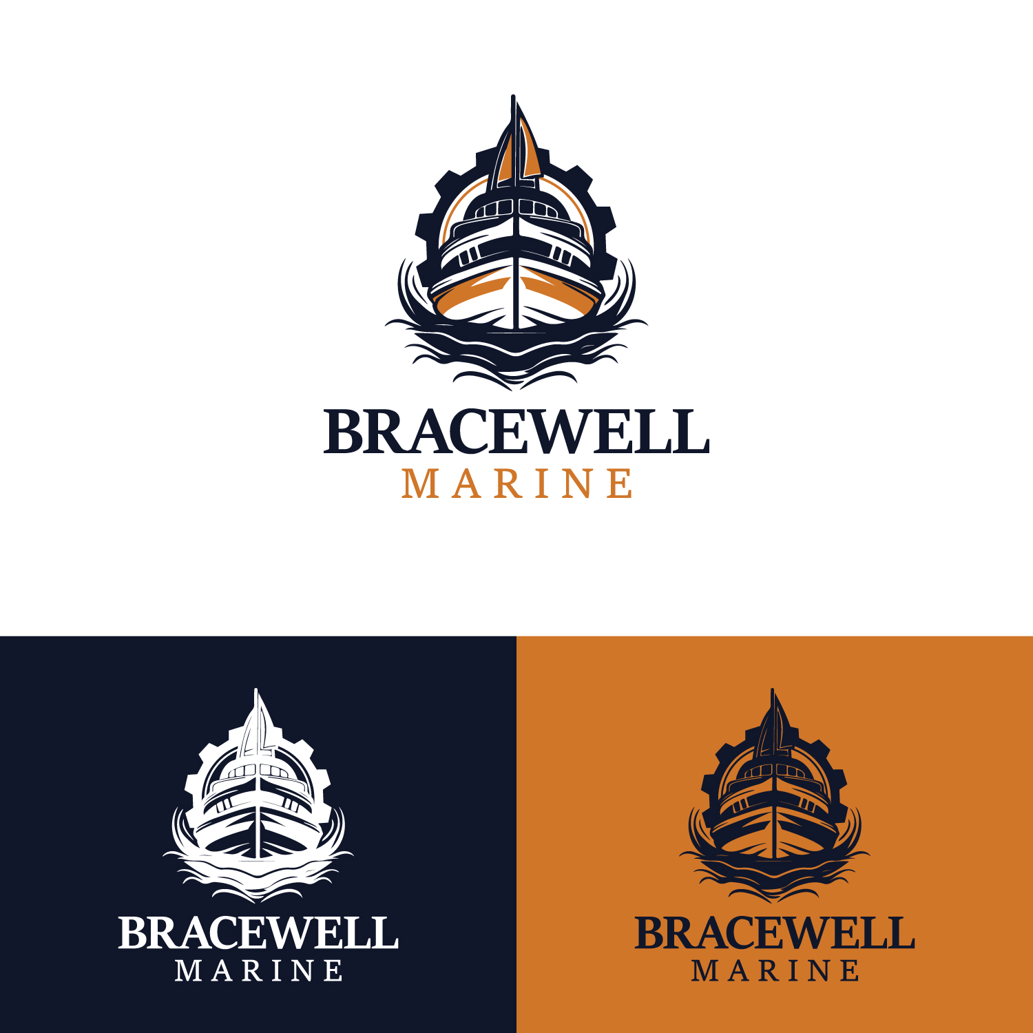 Logo Design for Bracewell Marine by Maxo-Biz | Design #31395530