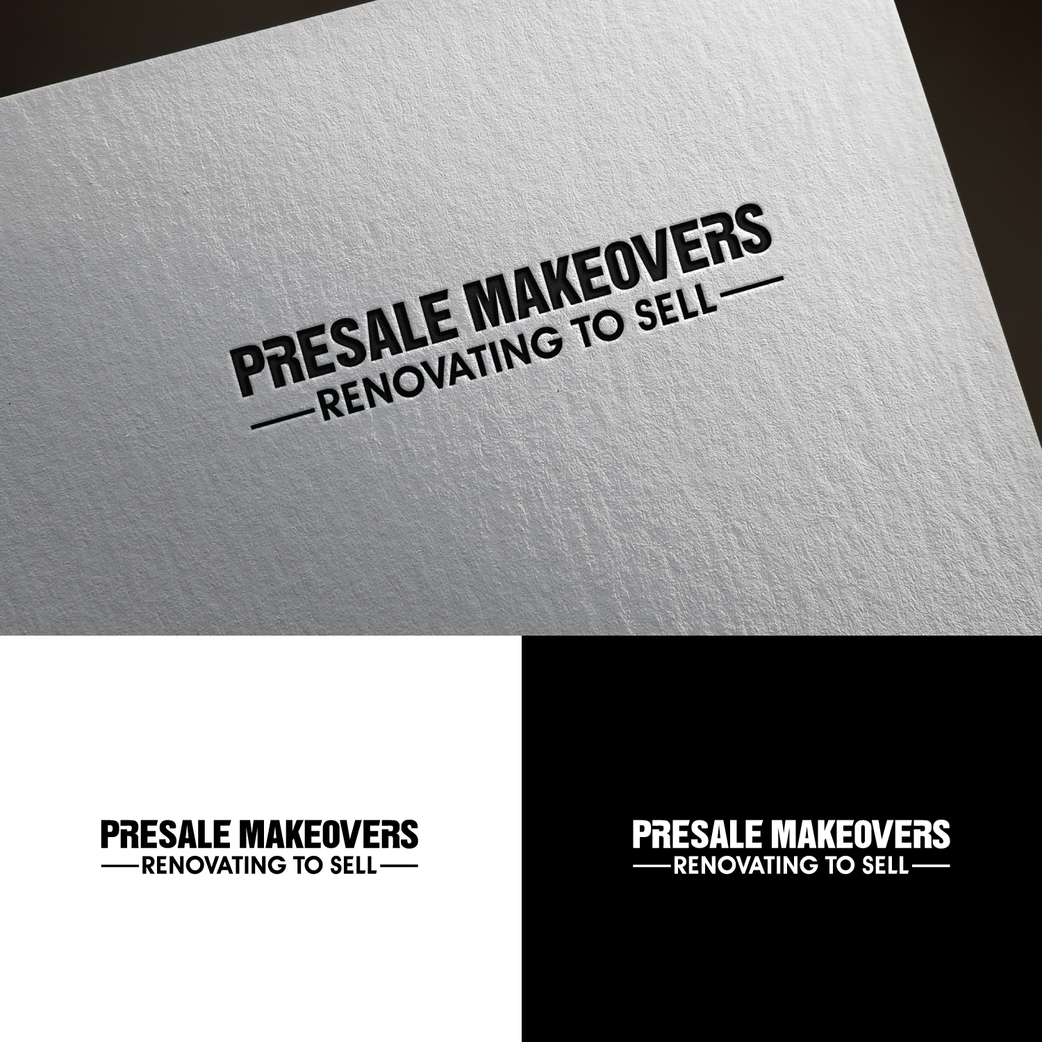 Logo Design for Presale Makeovers Renovating to Sell by sankar999 ...