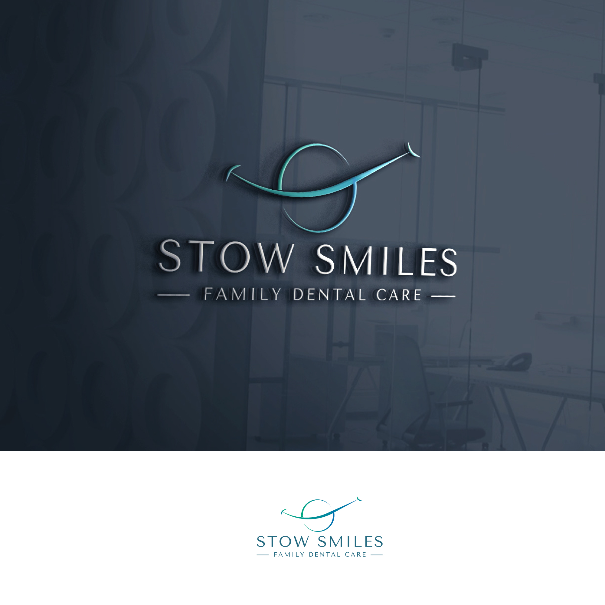 Modern, Upmarket, Dental healthcare Logo Design for Stow Smiles Family Dental Care by zeykan ...