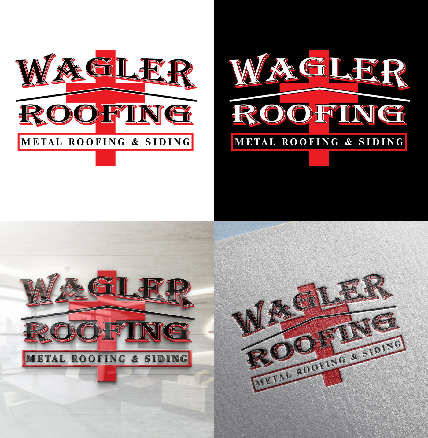Elegant, Playful, Roofing Logo Design for Wagler Roofing Metal roofing ...