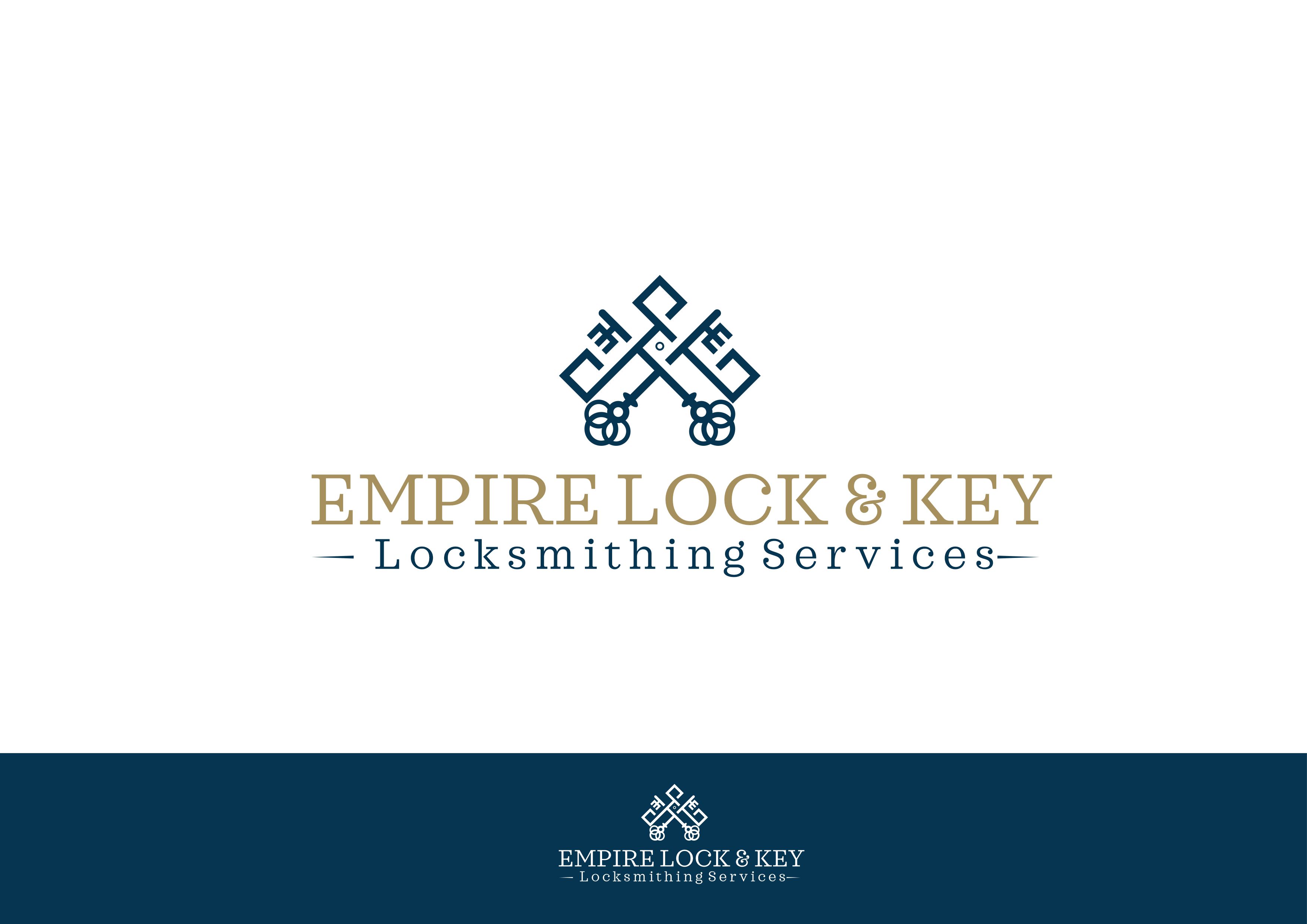 Upmarket, Modern, Locksmith Logo Design for "Empire Lock & Key ...