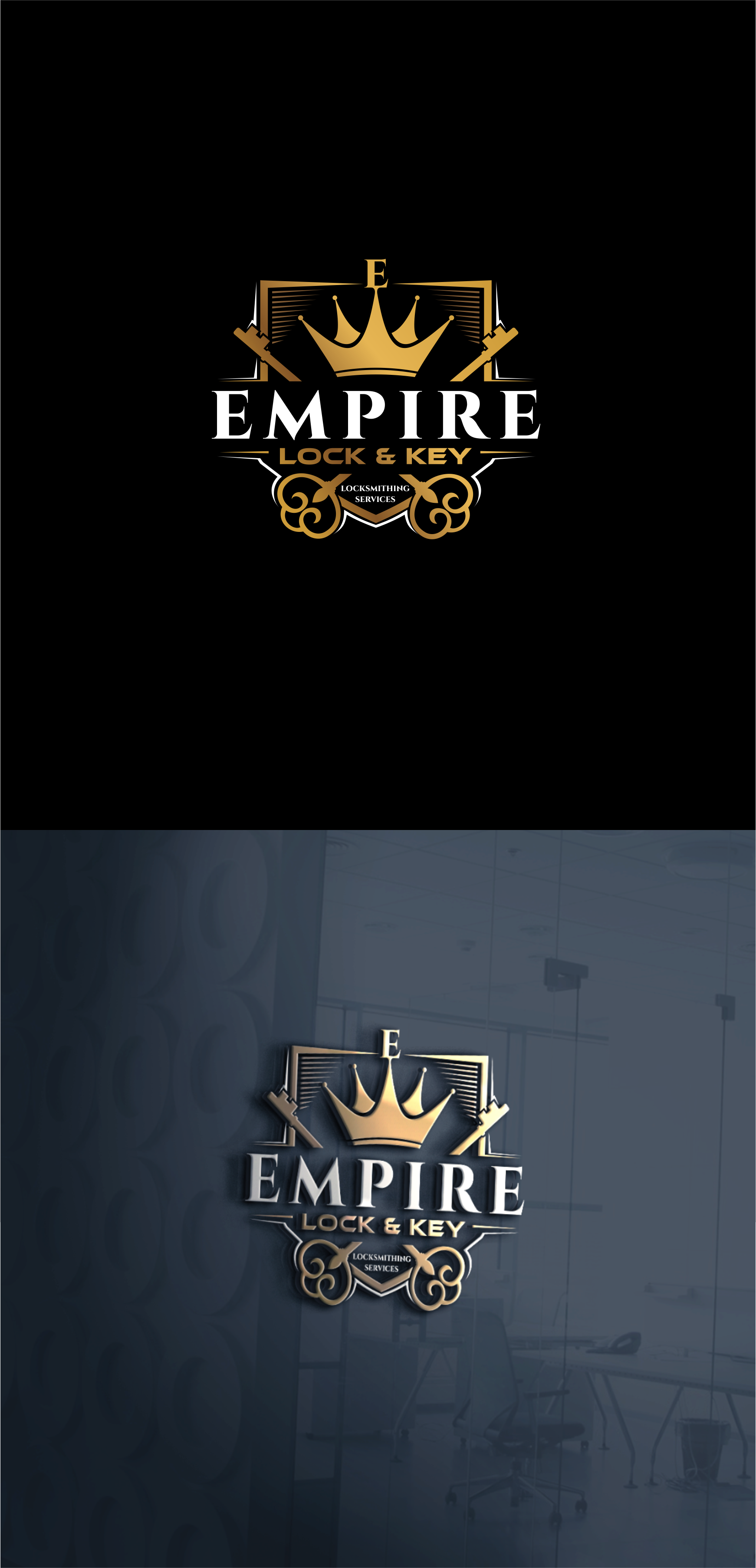 Upmarket, Modern, Locksmith Logo Design for "Empire Lock & Key ...