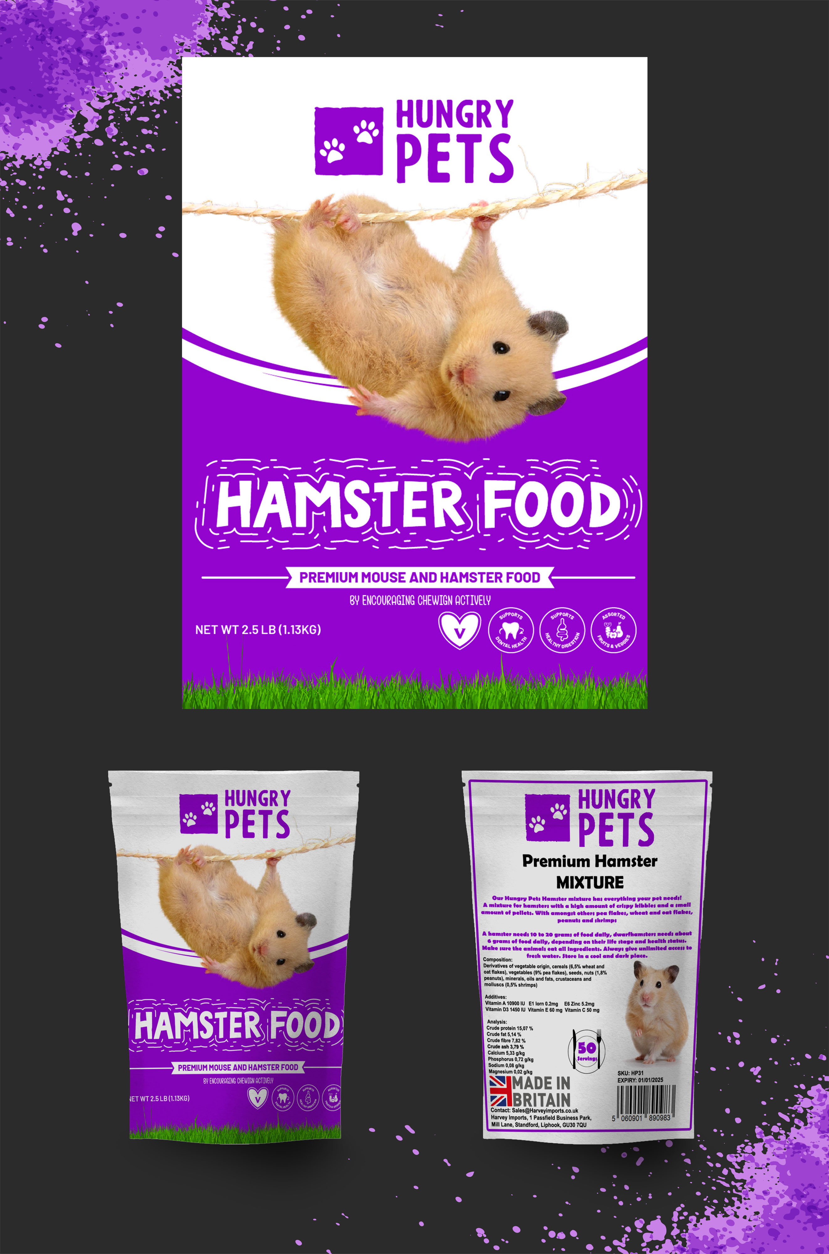 Modern, Playful, Pet Food Label Design for a Company by Futuristic ...