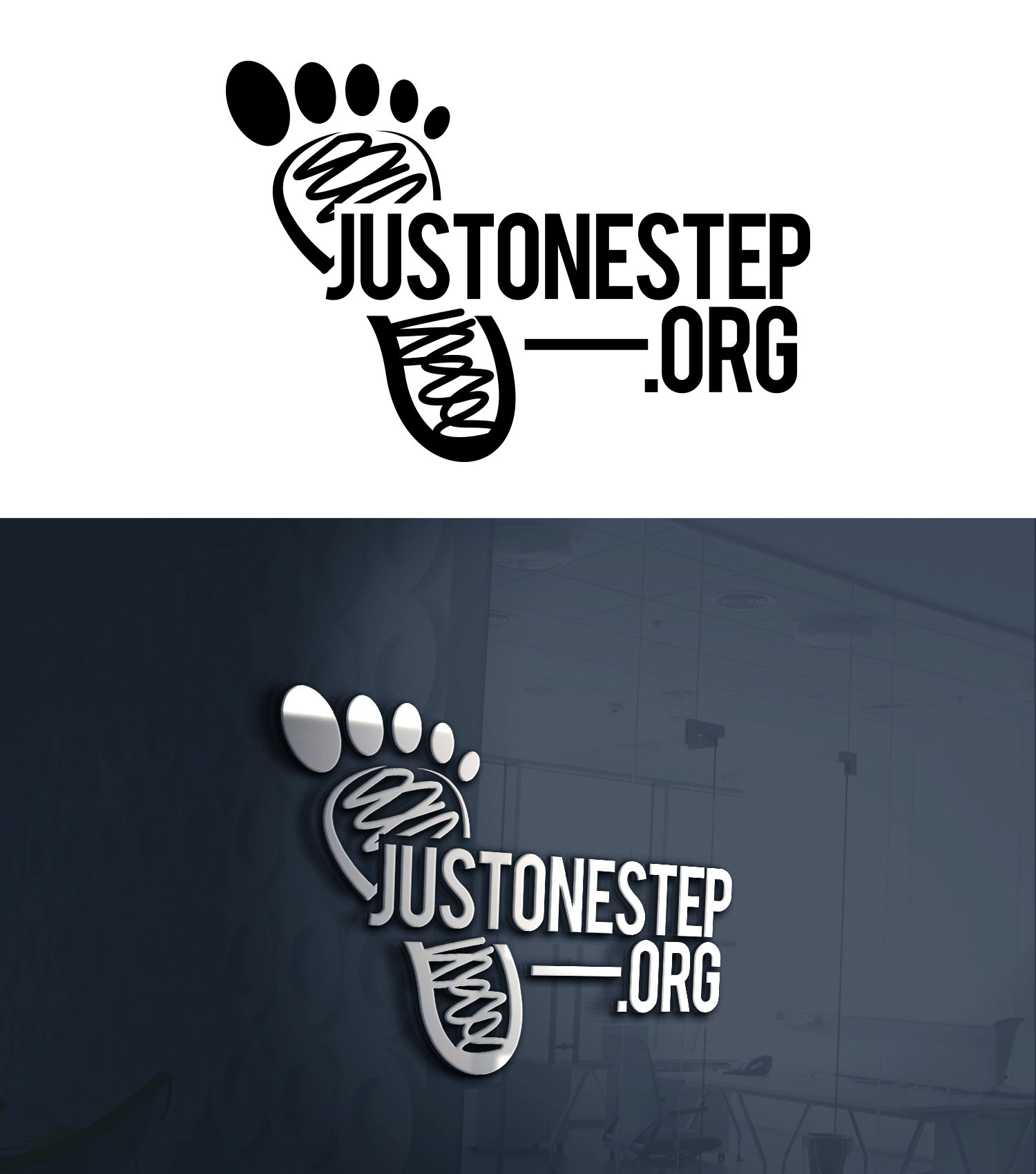 Modern, Elegant, Non-Profit giving ministry Logo Design for JustOneStep ...