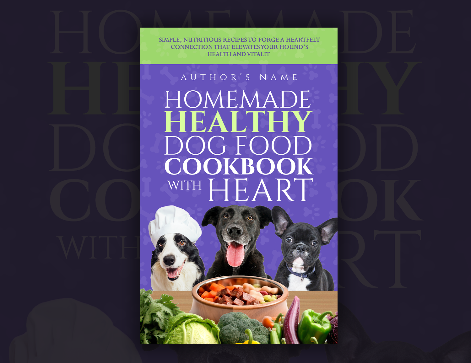 Playful, Modern, Pet / Cooking / Cookbook Book Cover Design for a ...