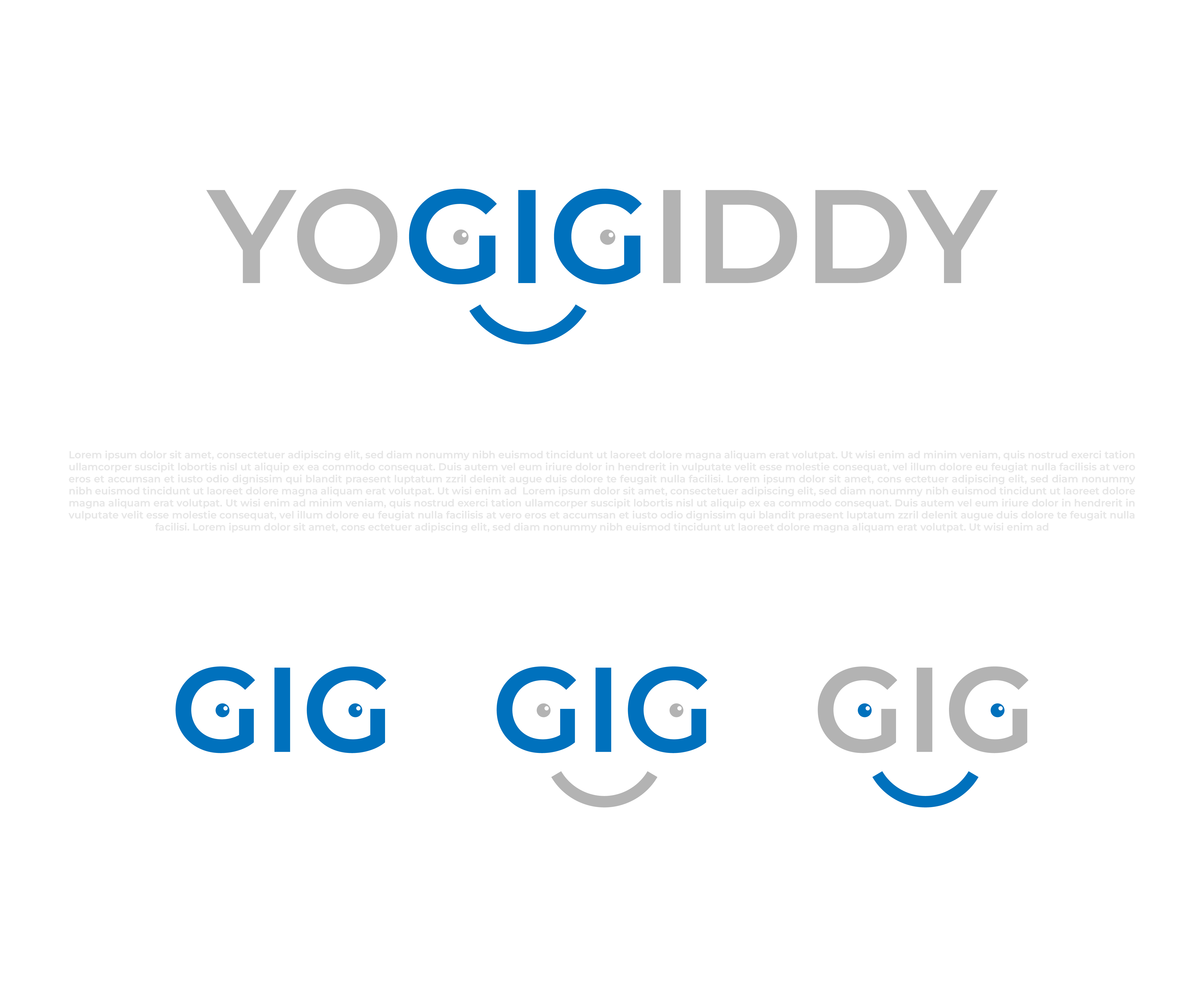 Elegant, Playful Logo Design for YoGigiddy (We need the Yo emphazised ...