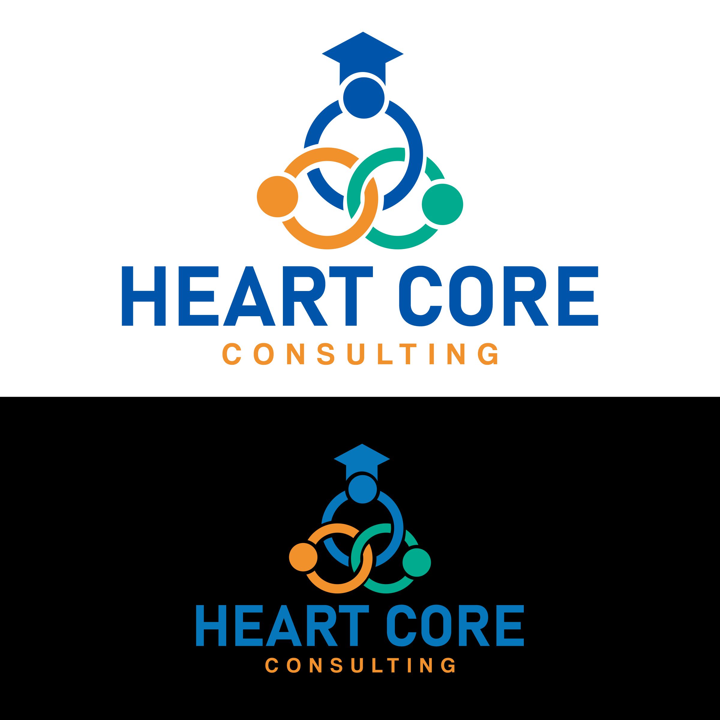 Colorful, Playful, Education Logo Design for Heart Core Consulting OR ...