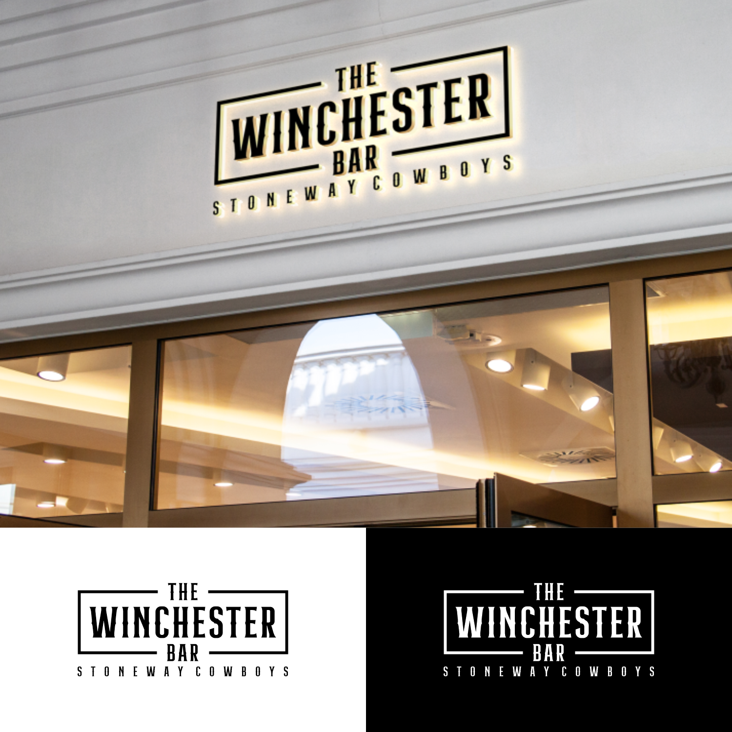 Upmarket, Playful Logo Design for The Winchester Bar - Stoneway Cowboys ...