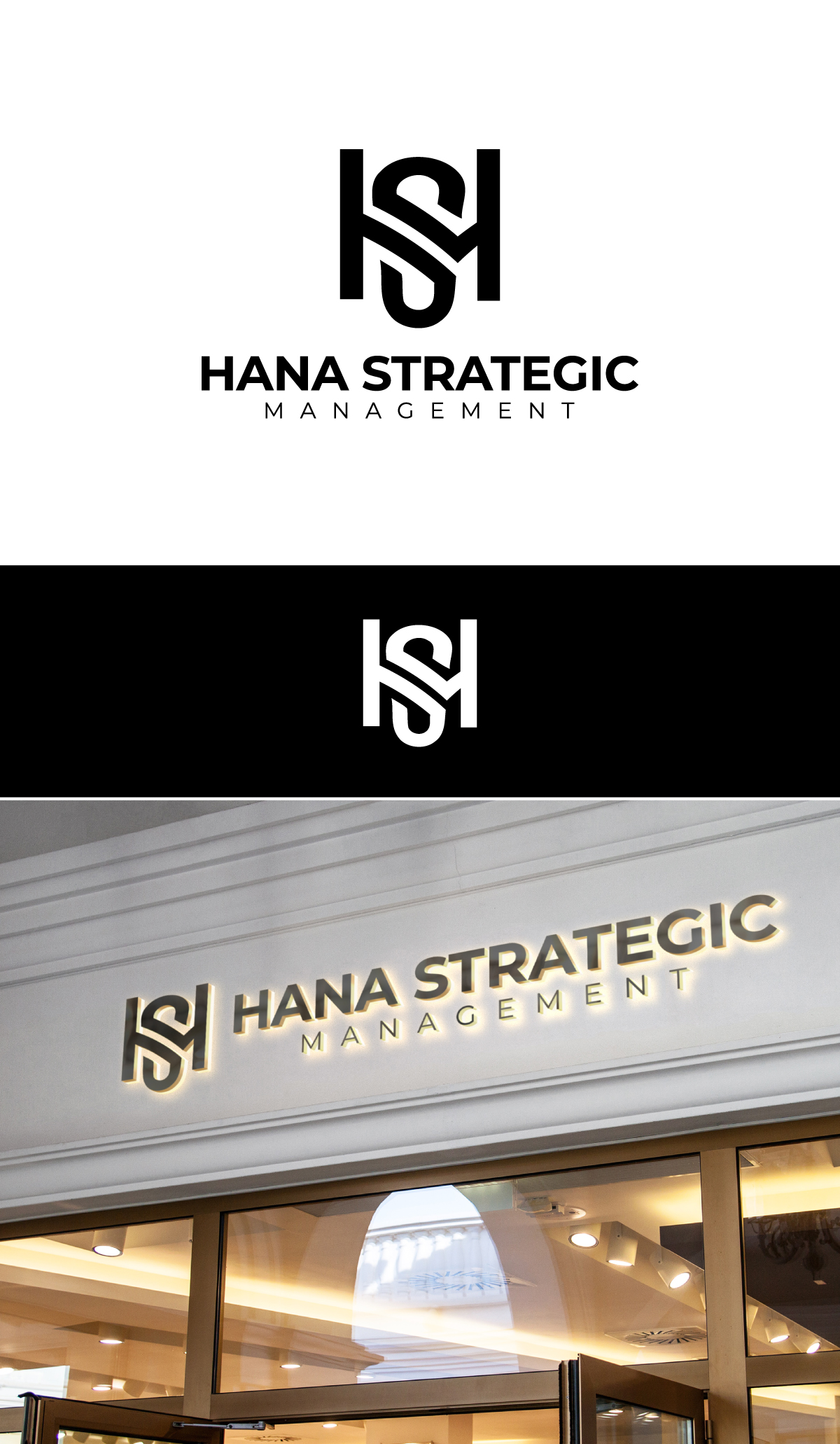 Professional, Serious Logo Design for HSM / Hana Strategic Management by samcryo | Design #31464838