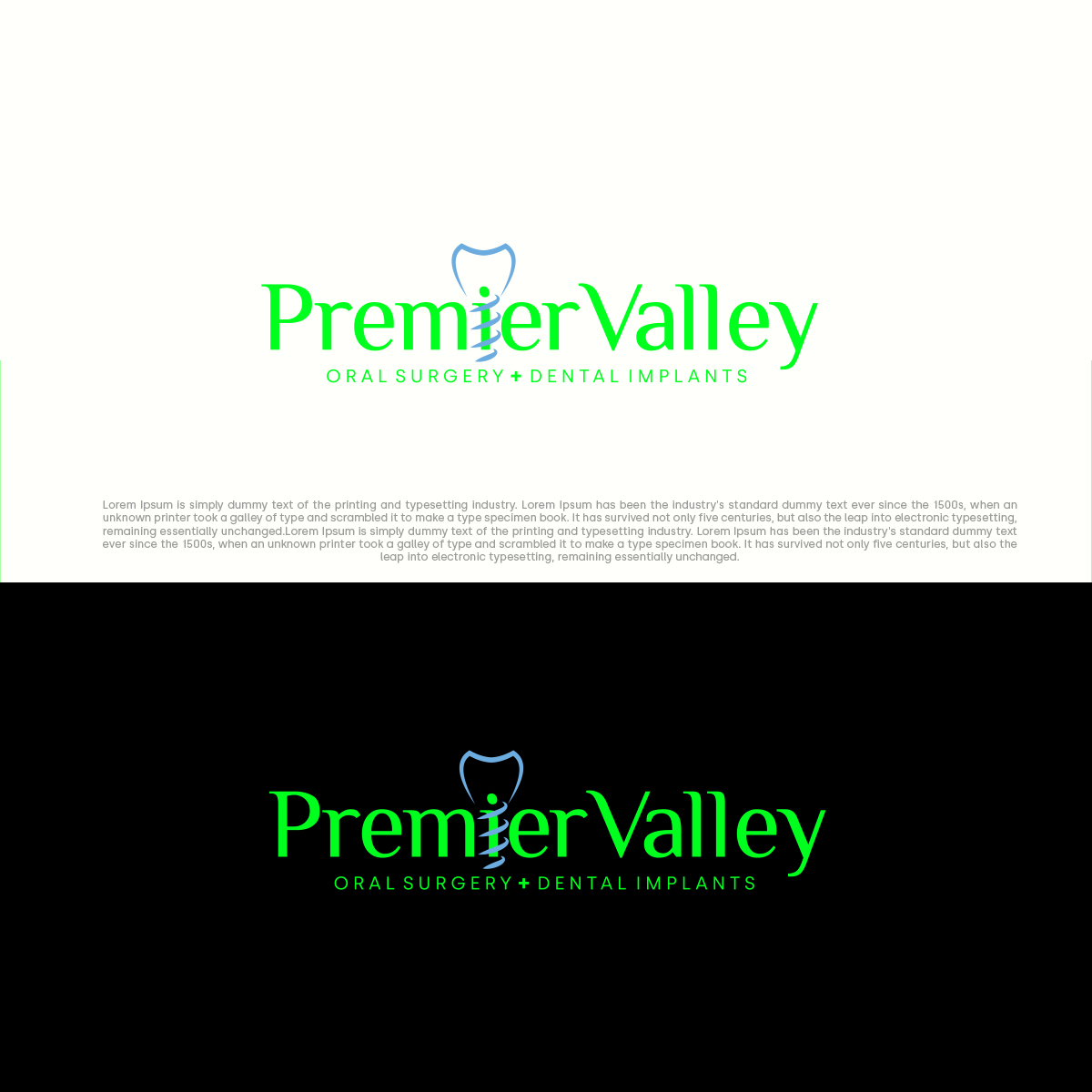 Serious, Professional Logo Design for Premier Valley Oral Surgery and ...