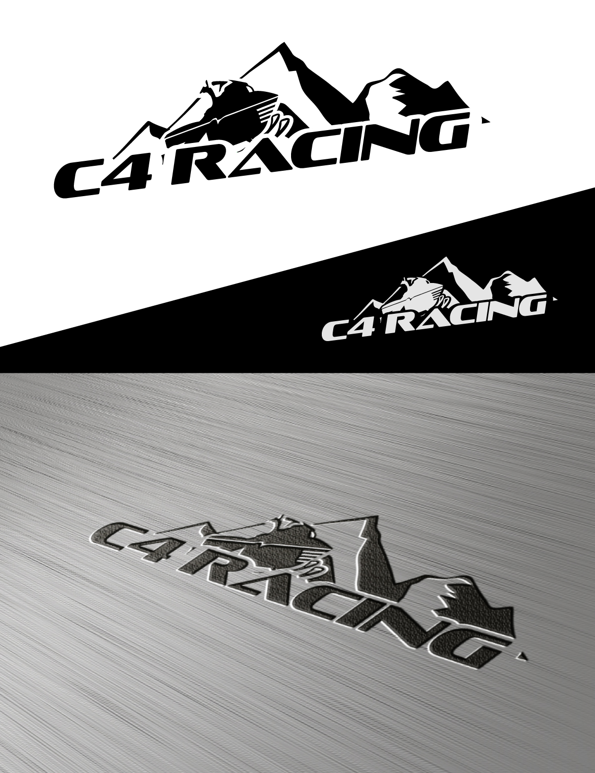 Bold, Modern, Snowmachine racing Logo Design for C4 Racing by samcryo ...