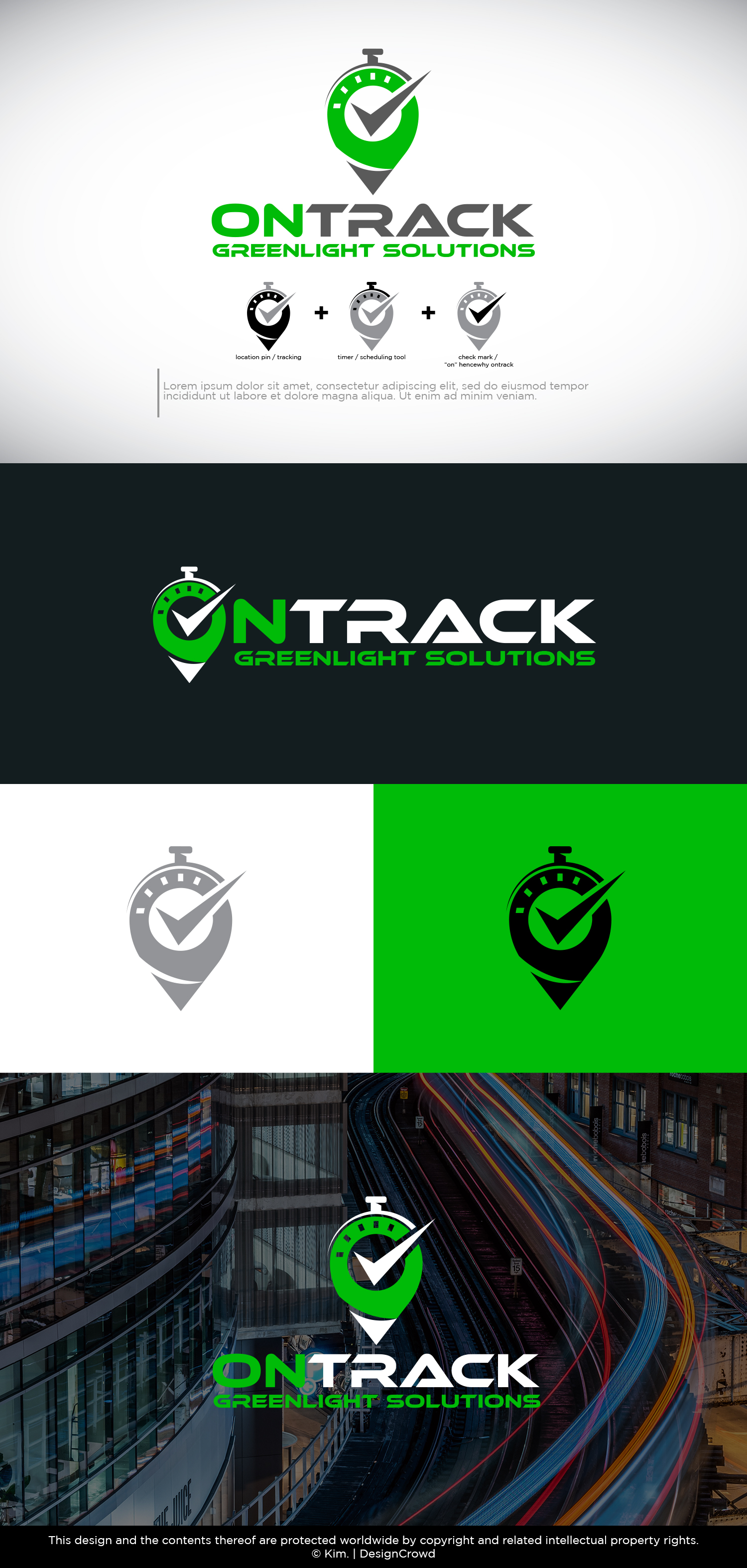 Bold, Professional Logo Design for OnTrack by Kim Ji | Design #31468685