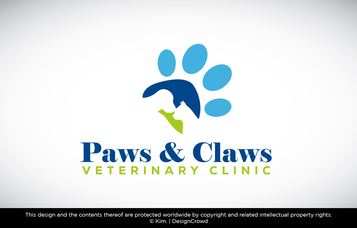 Professional, Conservative, Veterinary Logo Design for Paws & Claws ...