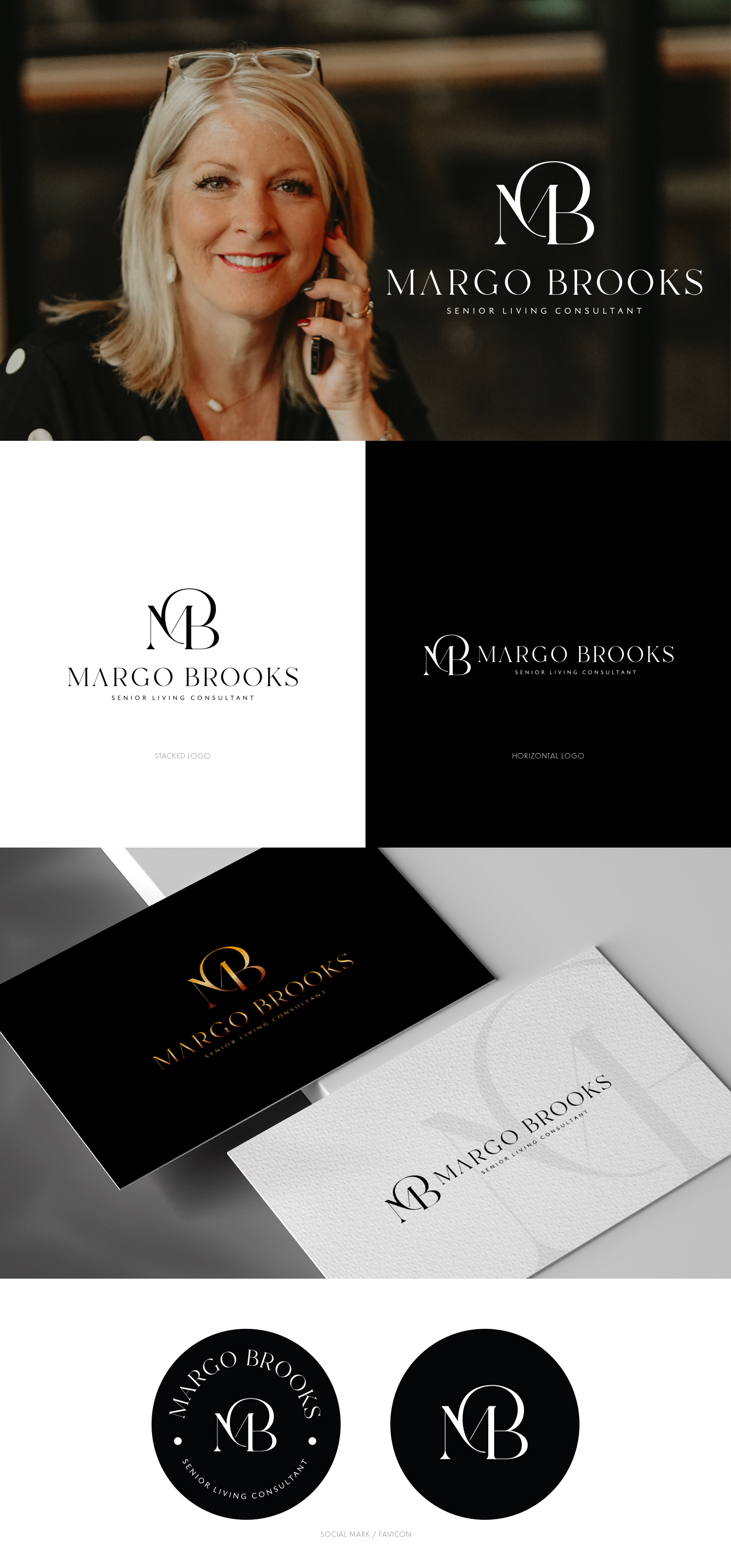 Elegant, Serious, Personal service Logo Design for Margo Brooks Senior ...
