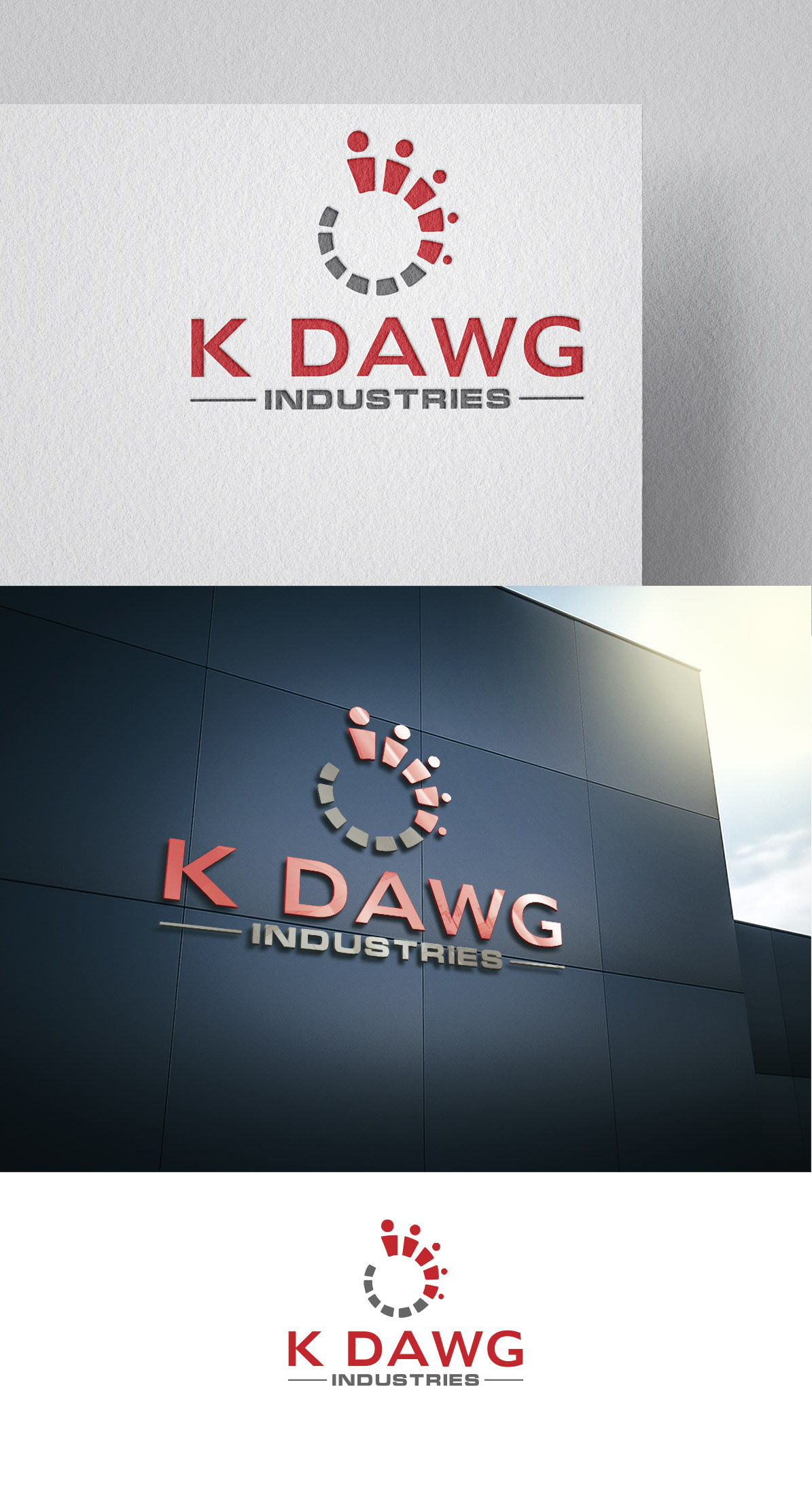 Bold, Playful, Mechanical Labour Hire Logo Design for K Dawg Industries ...