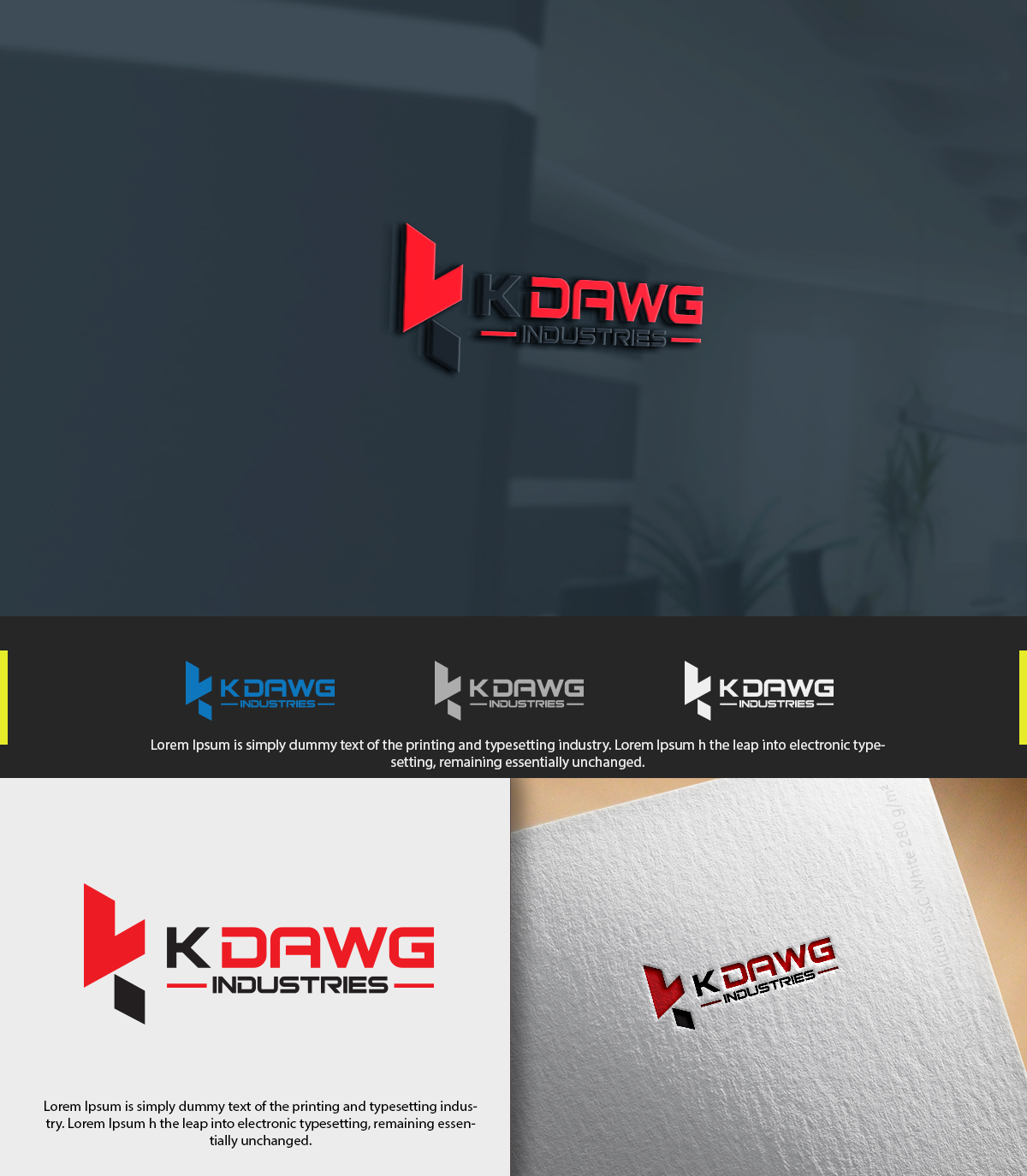 Bold, Playful, Mechanical Labour Hire Logo Design for K Dawg Industries ...