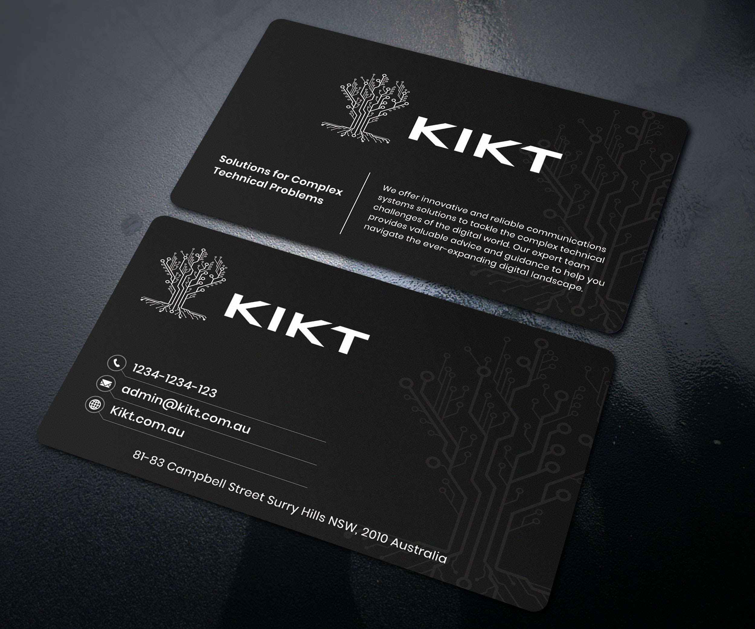 Serious, Modern, Communication Systems Engineering Business Card Design ...