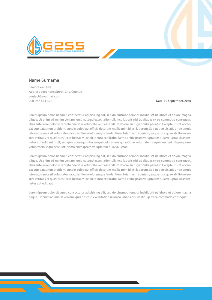 Word Template Design for a Company by vivekdaneapen2 | Design #31559966