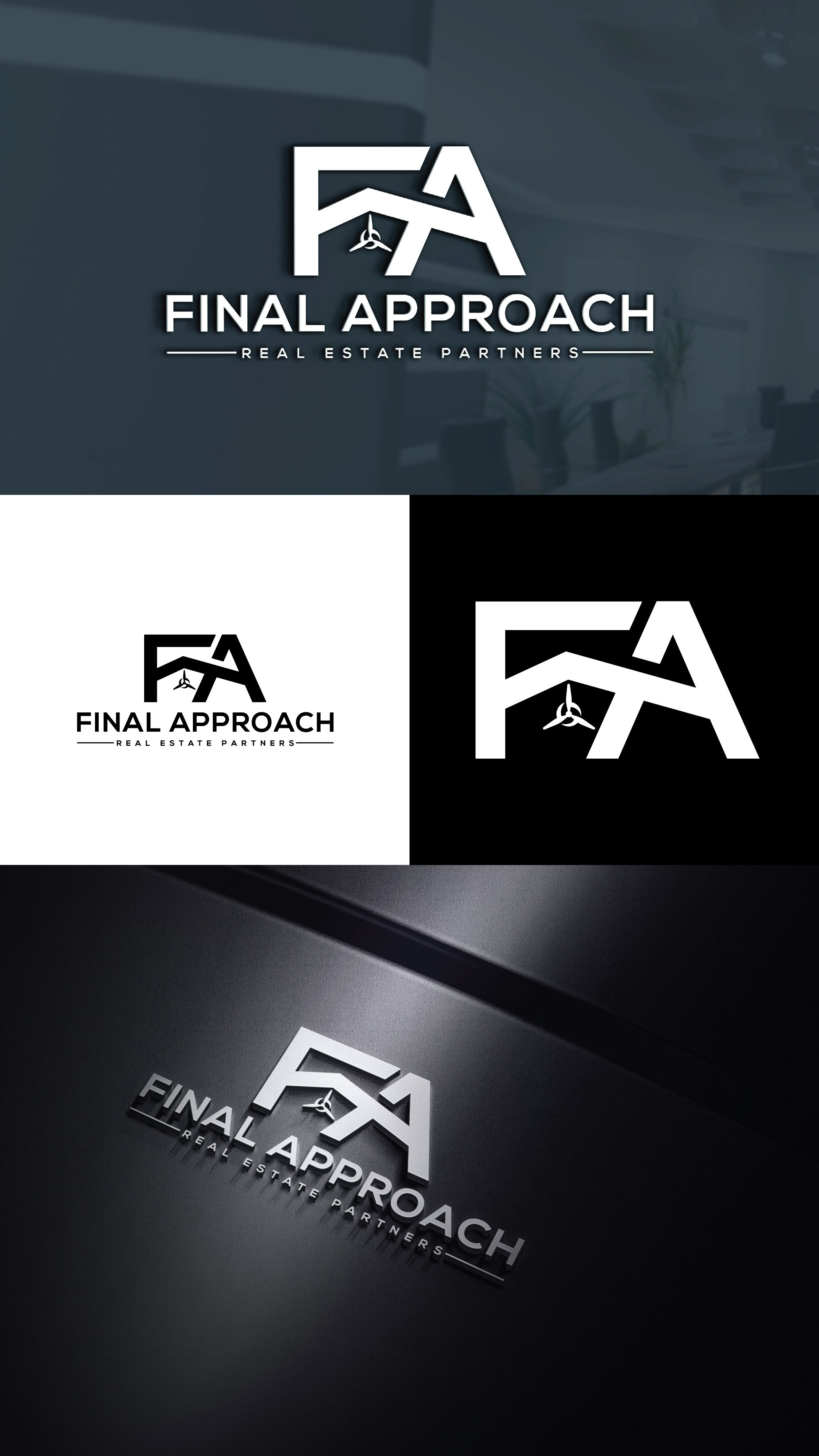 Modern, Professional, Real Estate Logo Design for Final Approach Real ...