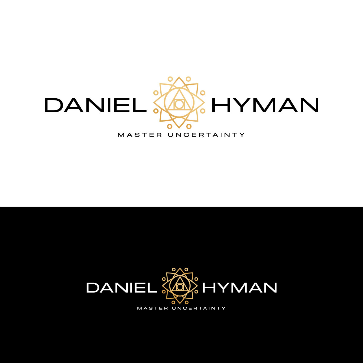 Logo Design for Daniel Hyman ( tag line - Master Uncertainty ) by LAXMI ...