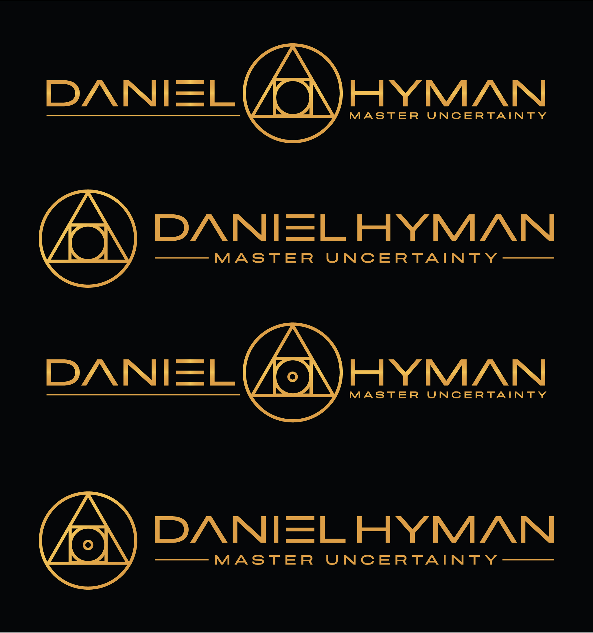Logo Design for Daniel Hyman ( tag line - Master Uncertainty ) by Atec ...
