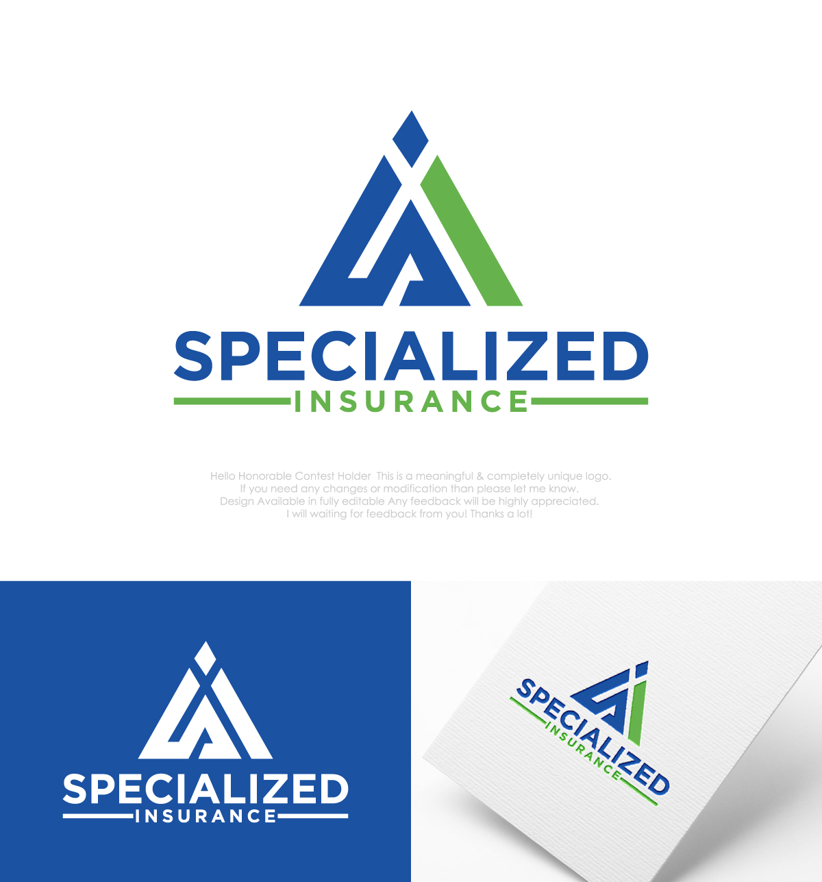 Masculine, Playful, Insurance Logo Design for Specialized Insurance by ...