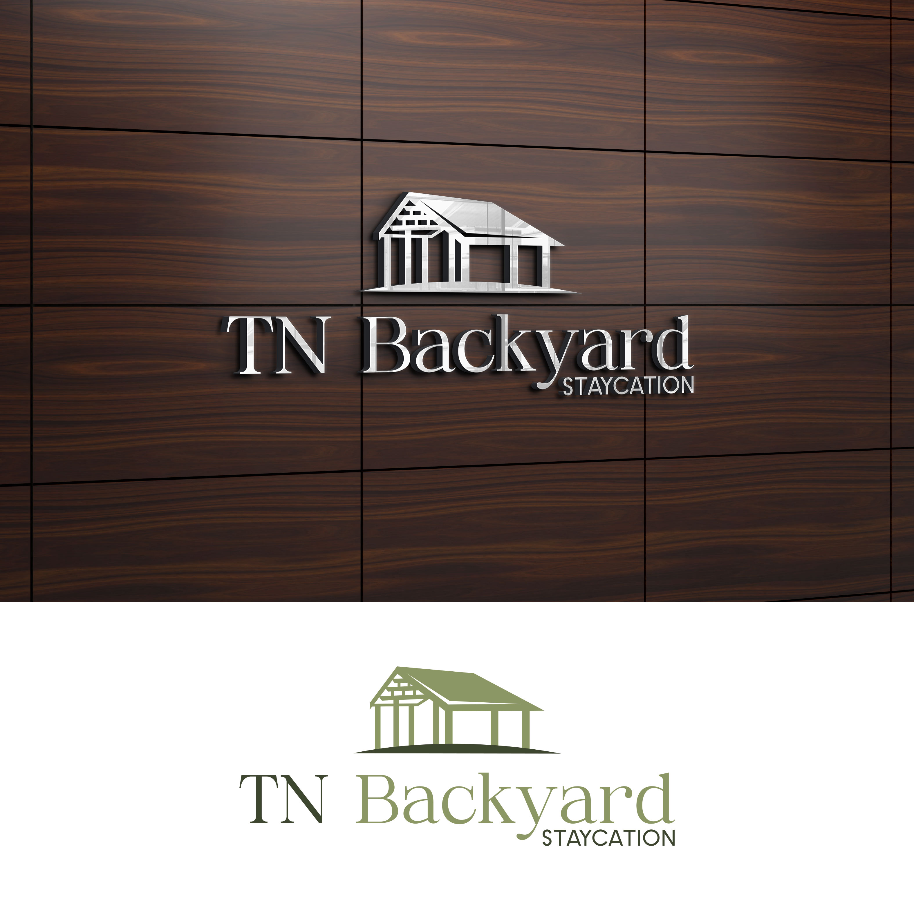 Modern, Professional, construction & pools Logo Design for TN Backyard ...