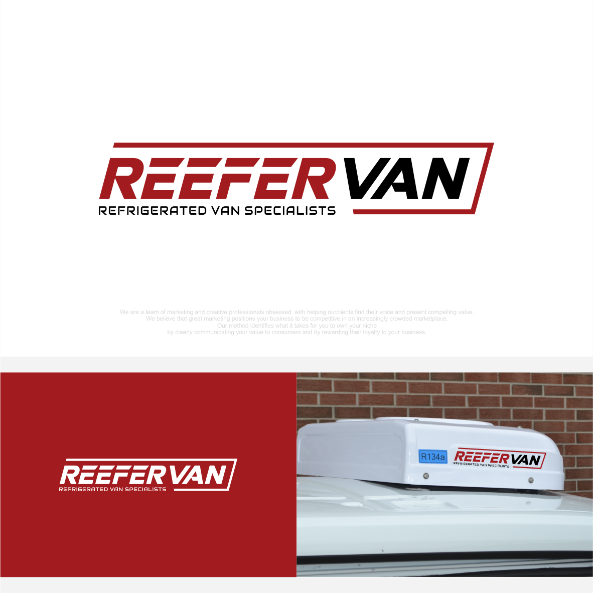 Logo Design for Reefervan (Also Sub text - Refrigerated Van Specialists ...