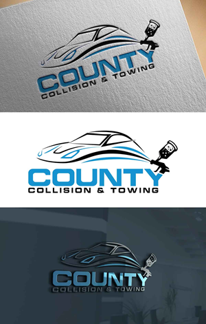 Logo for auto collision repair business | 117 Logo Designs for County ...