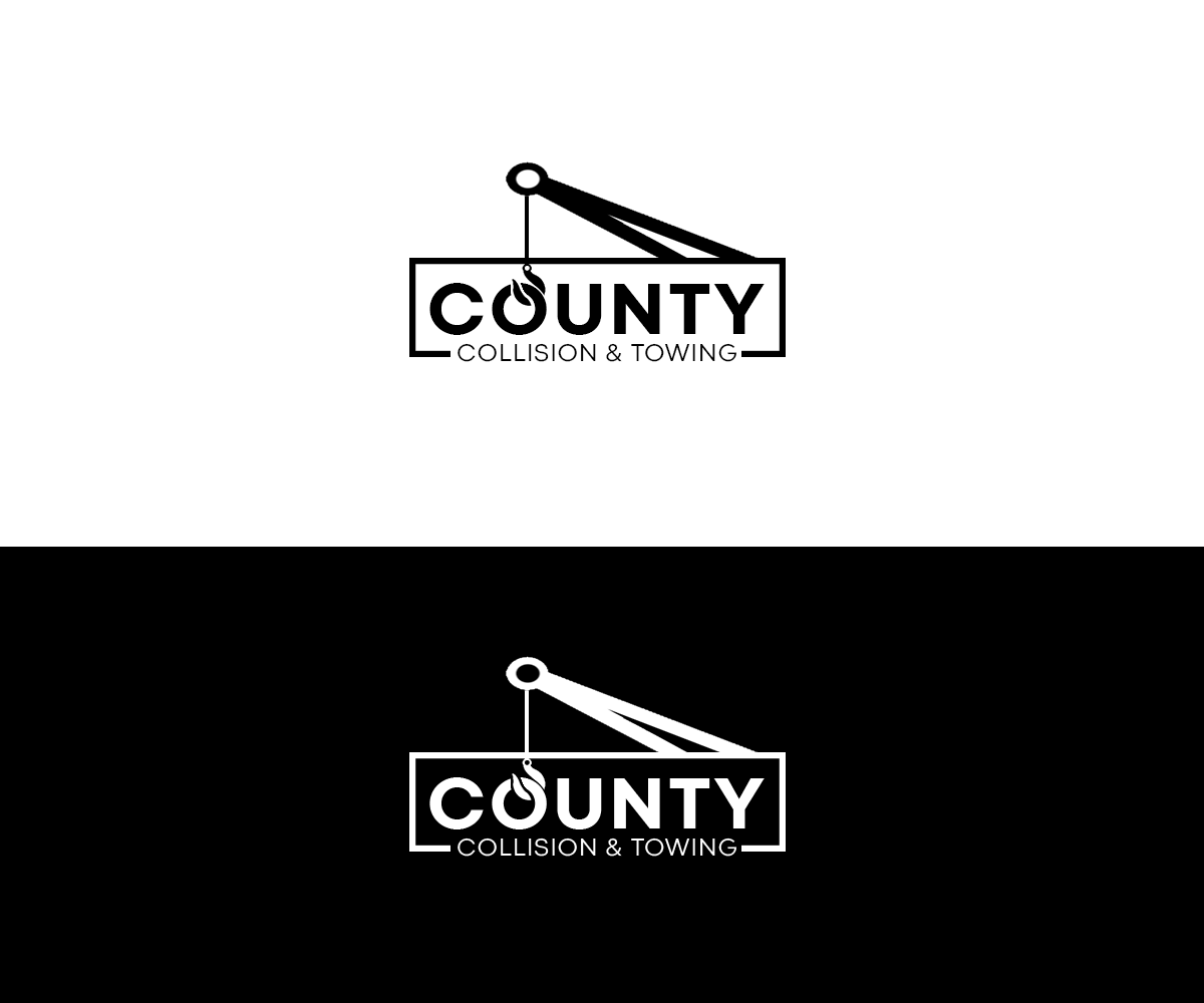 Feminine, Elegant, Auto Body Repair Logo Design for County Collision & Towing by 'Josna ...