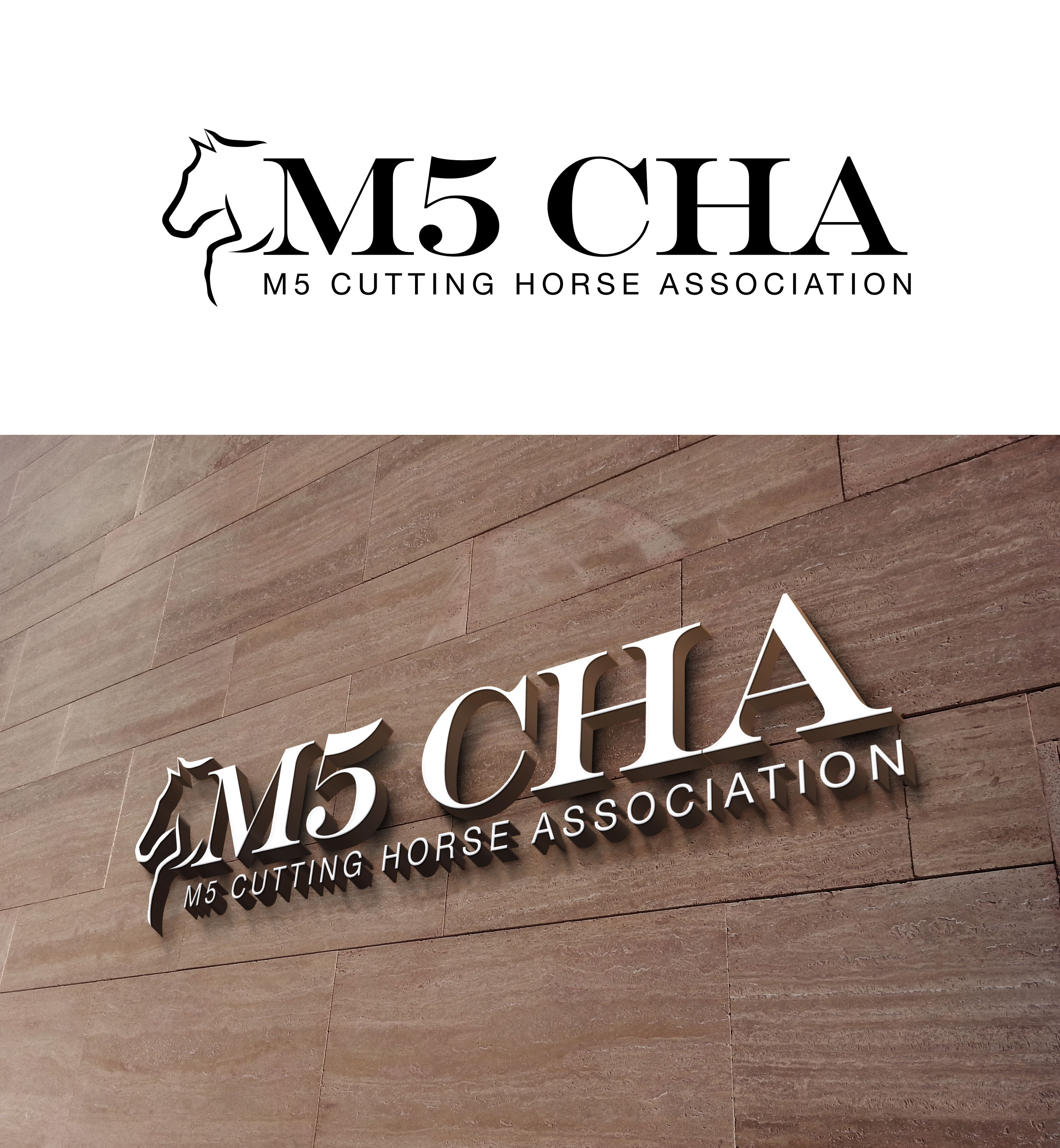 Logo Design for M5; or M5 Cutting Horse Association; or M5 CHA by ...